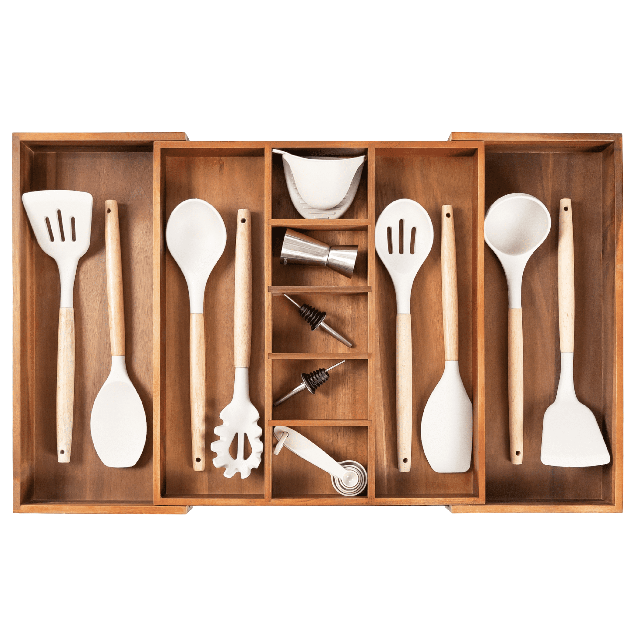 KitchenEdge Adjustable Kitchen Drawer Organizer for Utensils and Junk ...