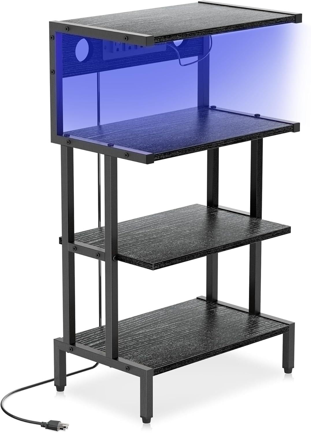 KitchenKey Game Console Shelf,4-Tier Video Gaming Consoles Stand with ...