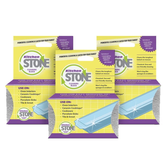 KitchenStone Cleaning Block 3-Pack, Environmentally Friendly Kitchen ...