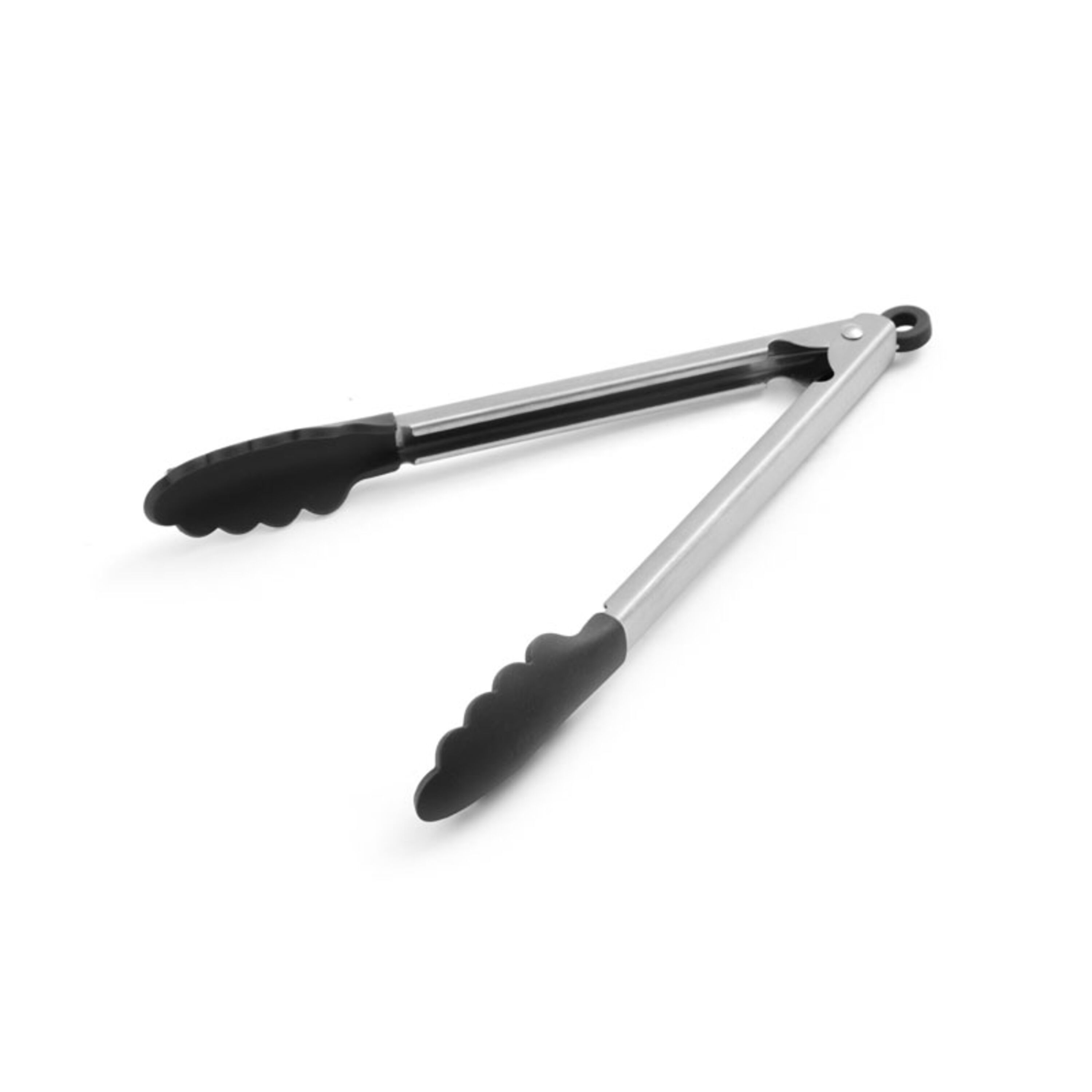 Mainstays 9" Stainless Steel and Silicone Locking Tongs, Soft Grip ...