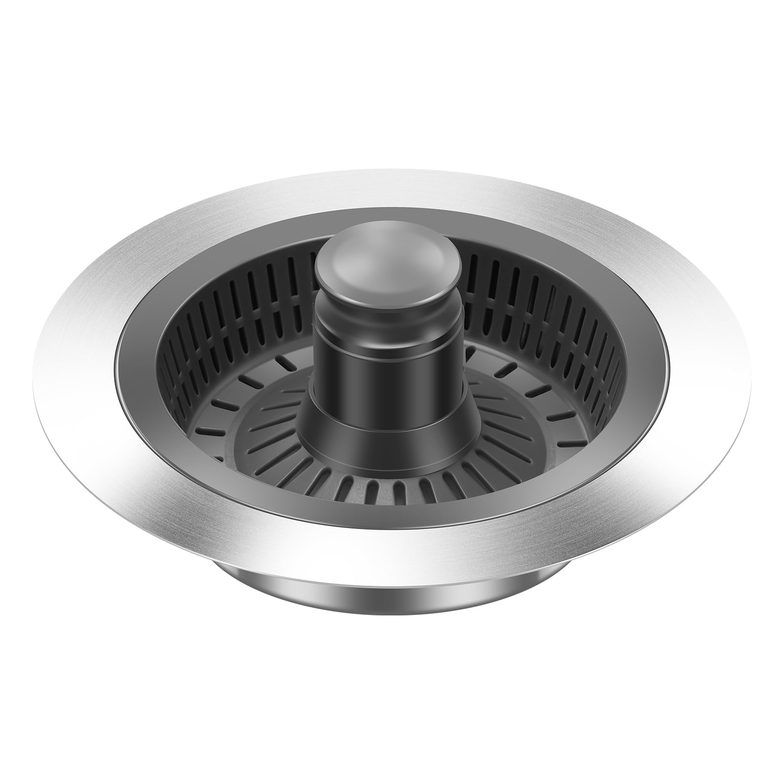 Kitchens Drain Strainer Stopper Easy to Clean Stainless Steel Sink ...