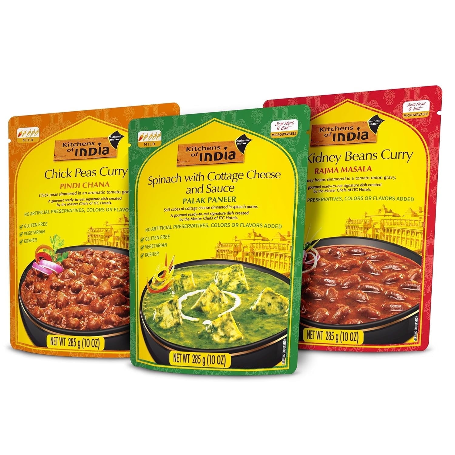 Kitchens of India, Ready to Eat, Microwaveable, Protein Variety Pack ...