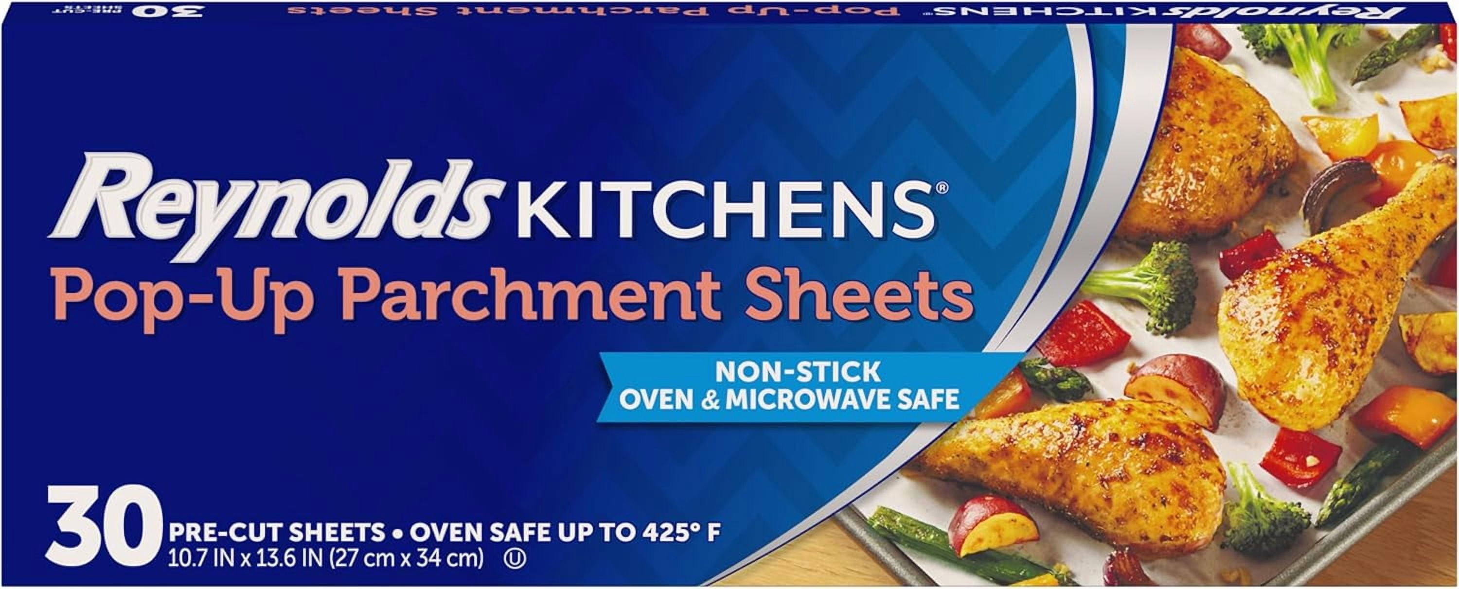 Kitchens Pop-Up Parchment Paper Sheets, 10 x 13 Inches, 30 Count ...