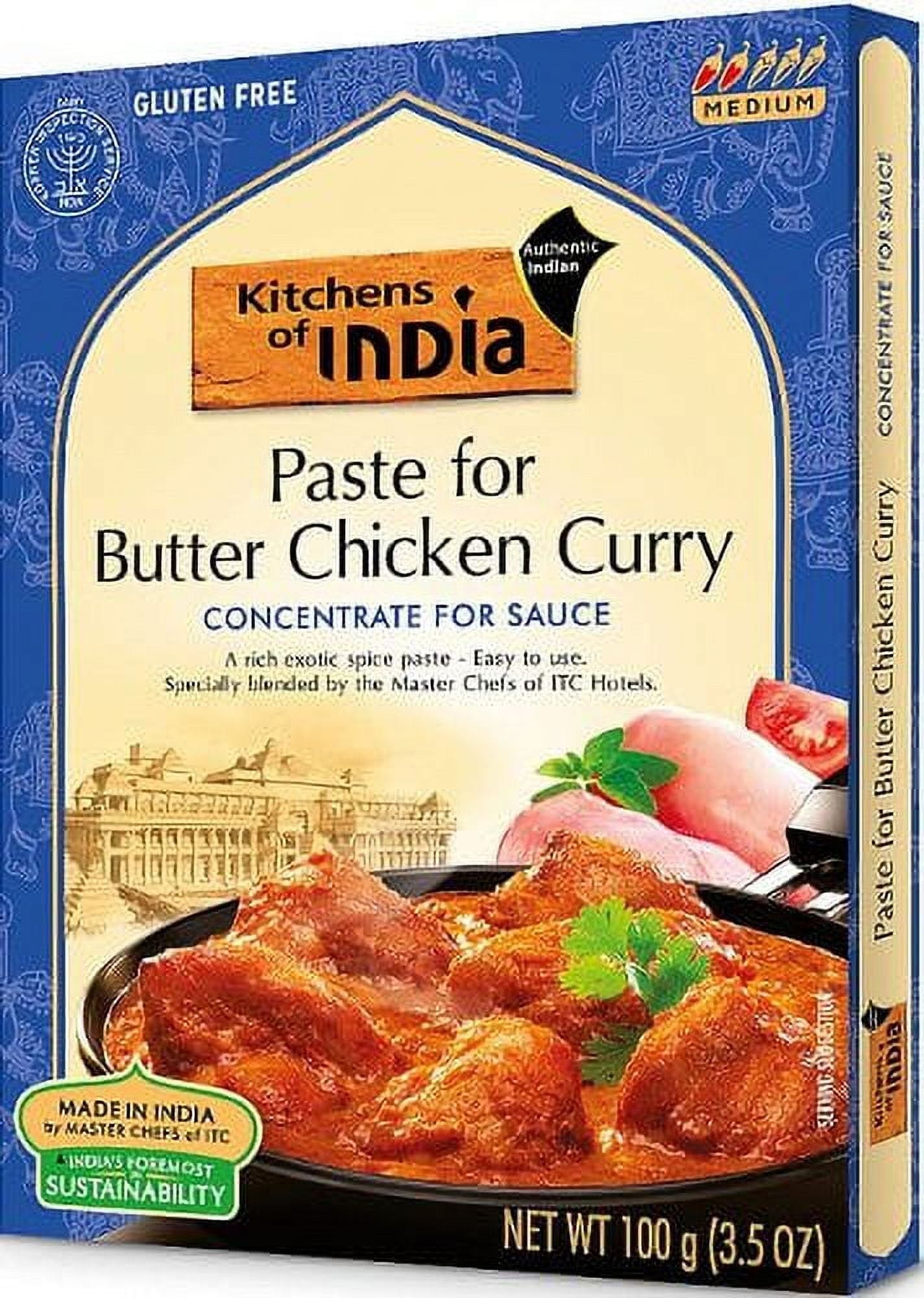 Kitchens of India - Paste for Butter Chicken Curry 3.5 oz pack Pack of ...