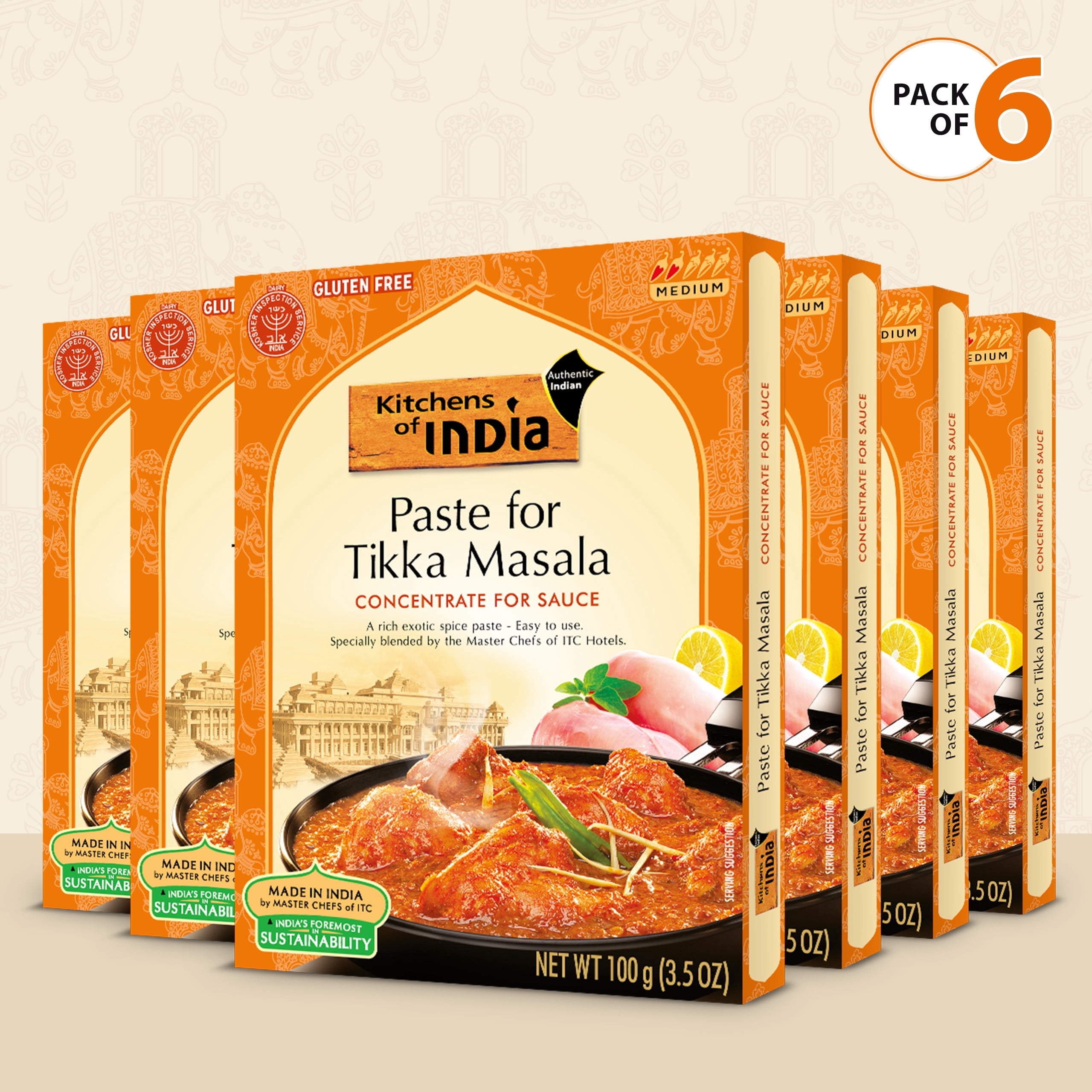 Kitchens of India Tikka Masala Paste, Authentic Indian Dish, 3.5 oz ...