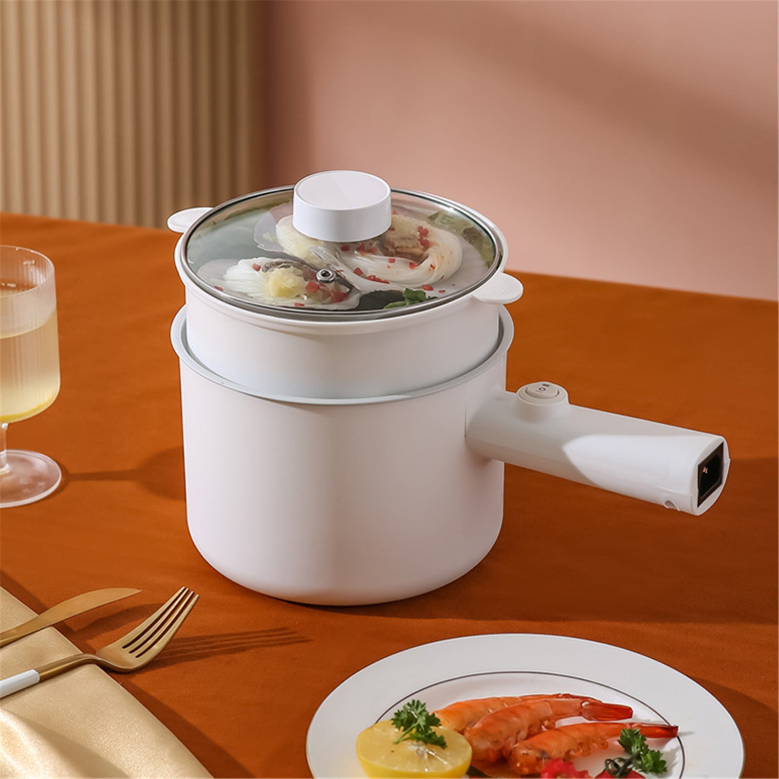 Kitchenware Clearance Sale, Multifunctional Electric Hot Pot Beige ...