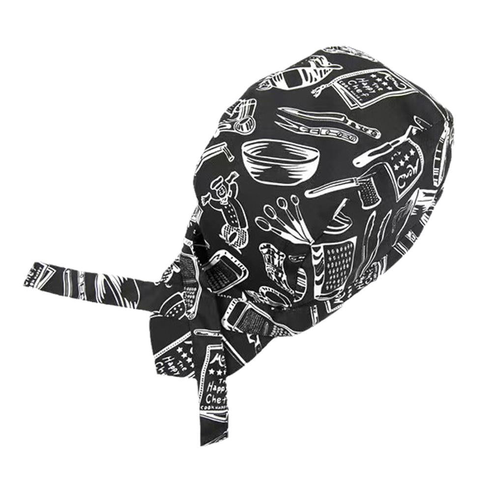 Kitchenware (F)$ Chef hat restaurant cooking headscarf male and female ...