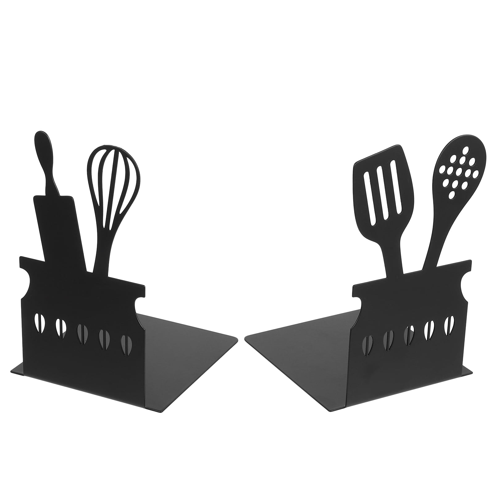 Kitchenware Pattern Bookends for Shelves Heavy Food Rolling Pin Cold ...