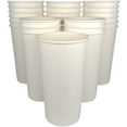 Kitchsy 20 oz. Disposable Paper Cups - White Hot Coffee & Tea To-Go ...