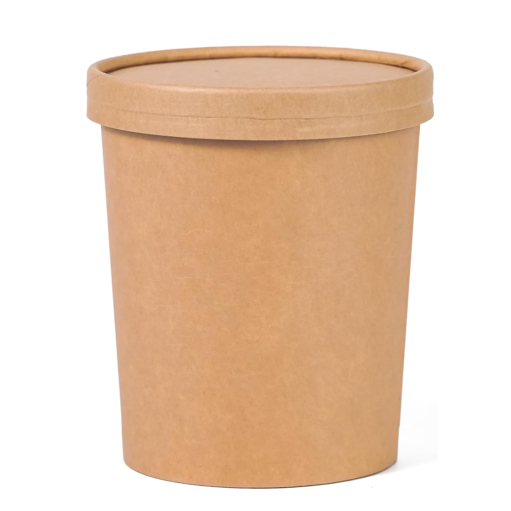 Kitchsy 32 oz/946 mL Disposable Kraft Paper Food Containers with Vented ...