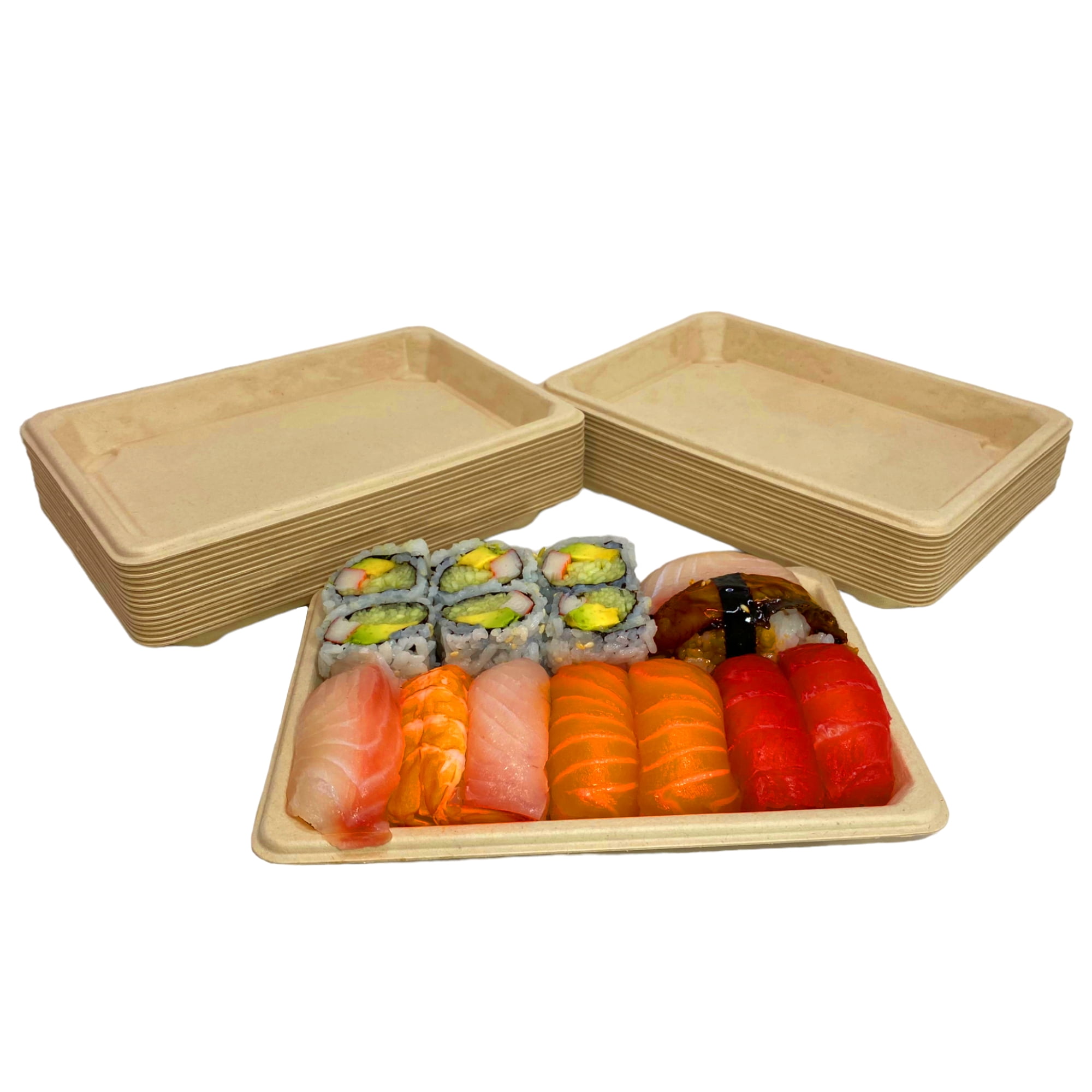 Kitchsy Disposable Trays 1.0L - No Lids - Take-out Serveware for Sushi ...