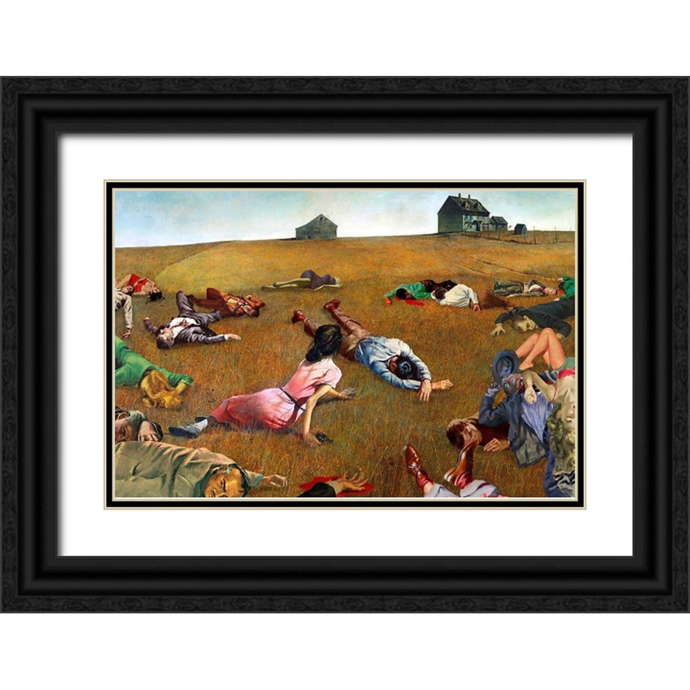 Kite, Barry 18x13 Black Ornate Wood Framed with Double Matting Museum ...