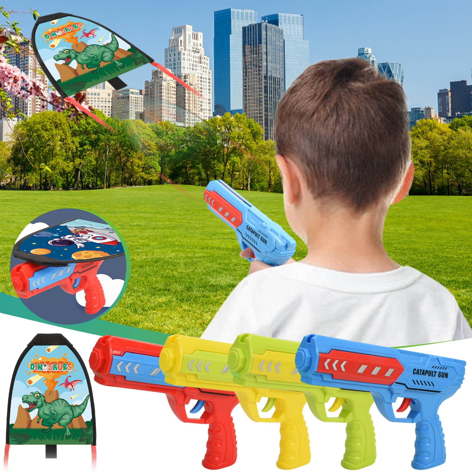 Kite Catapult Toys, Catapult With Kite Toy Set Kite Beach Toy, Funny ...