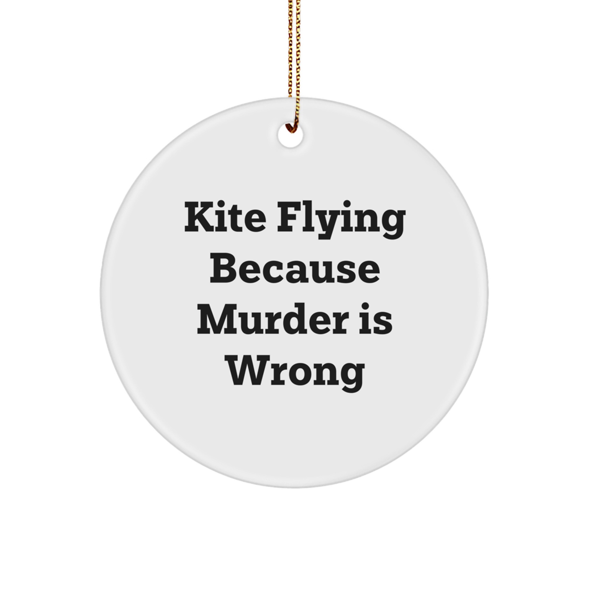Kite Flying Gifts for Friends from Men - Circle Ornament with Funny ...
