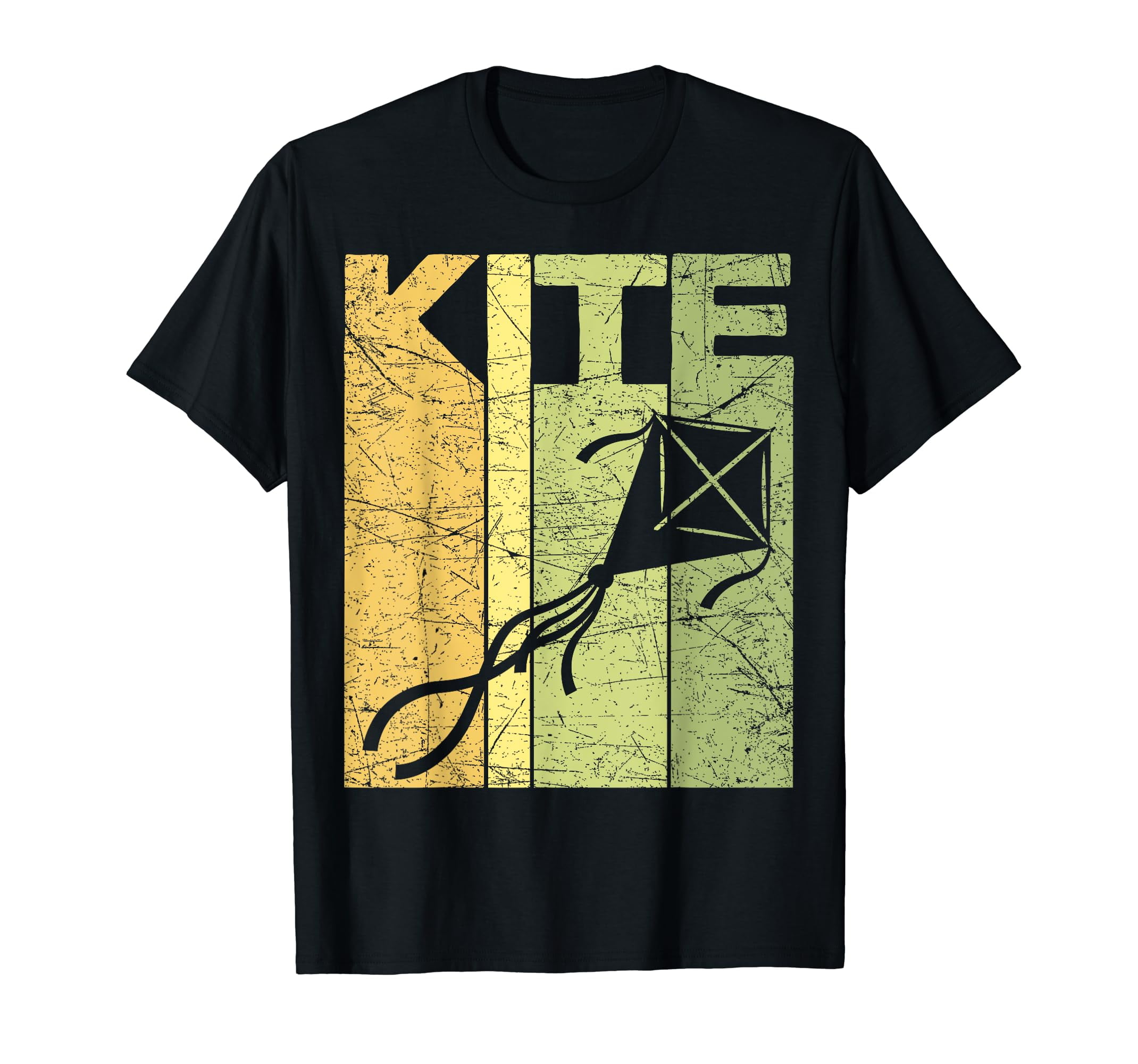 Kite Flying Vintage Wind Kite Retro Flying Kite T-Shirt - Walmart.com