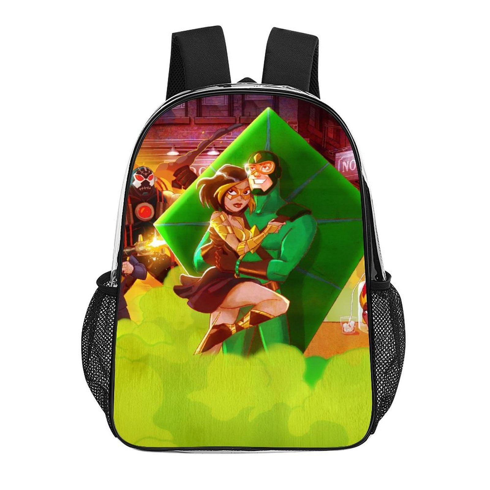 Kite Man Hell Yeah Clear Backpack Transparent Bag 17 Inch Large Capacity Laptop Daypack Clear ...