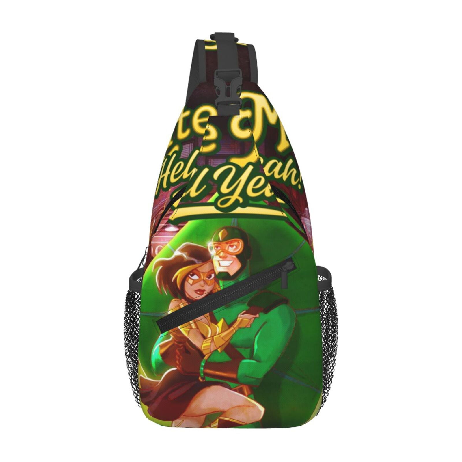 Kite Man Hell Yeah Poster Sling Bag Crossbody Backpack Chest Bags Diagonally Travel Daypack For ...