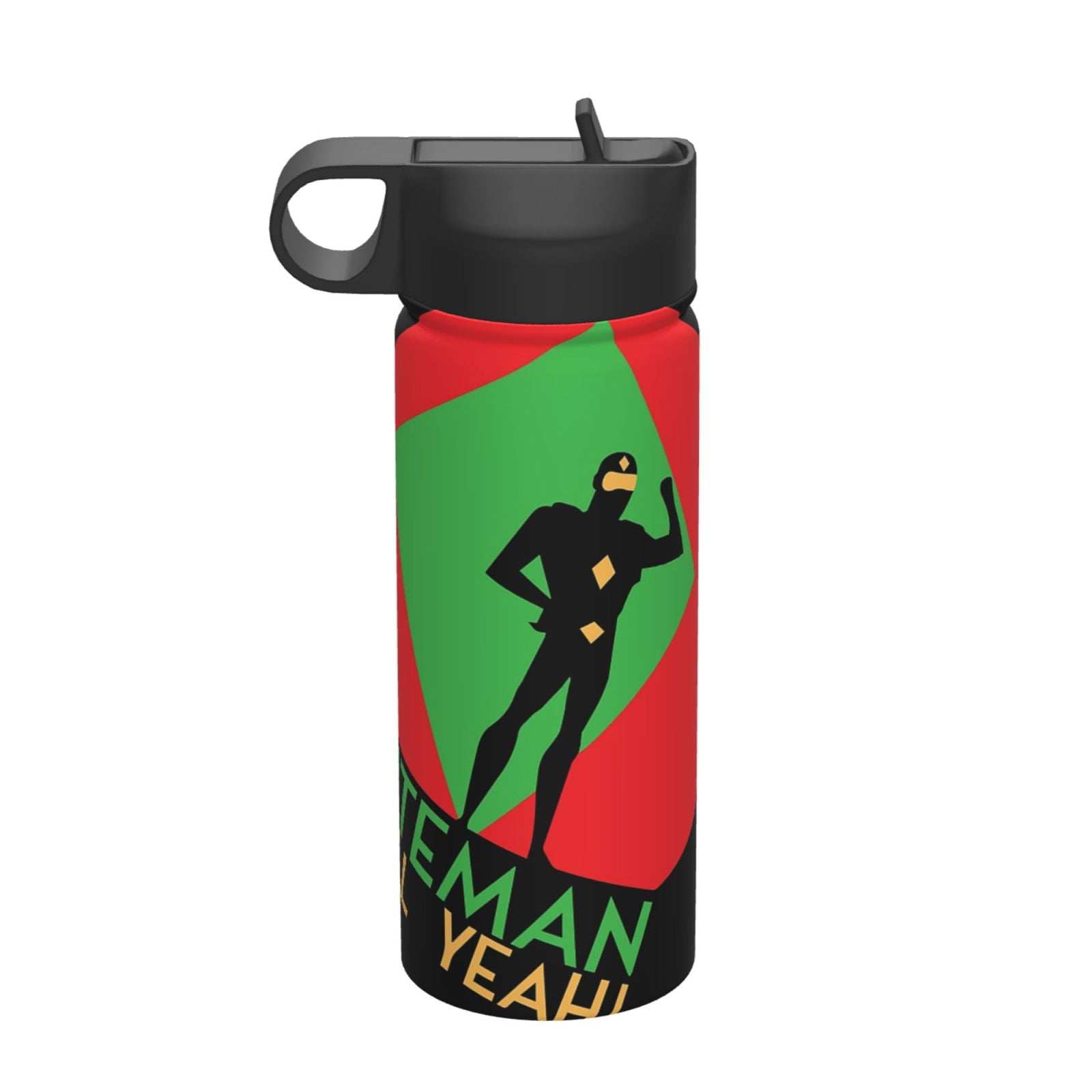 Kite Man Hell Yeah Water Bottle, Cute Pattern Stainless Steel Vacuum ...