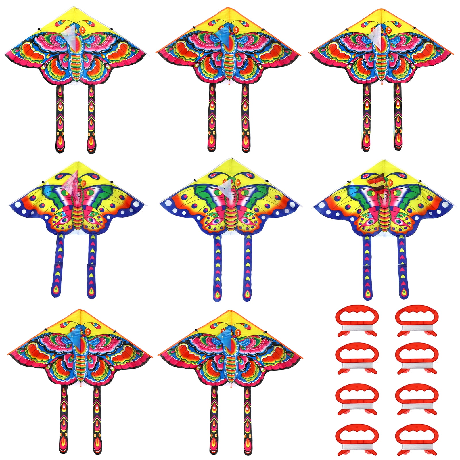 Kite for Kids Easy to Fly Kids Kite 8 Sets- Kites for Kids and Adults ...