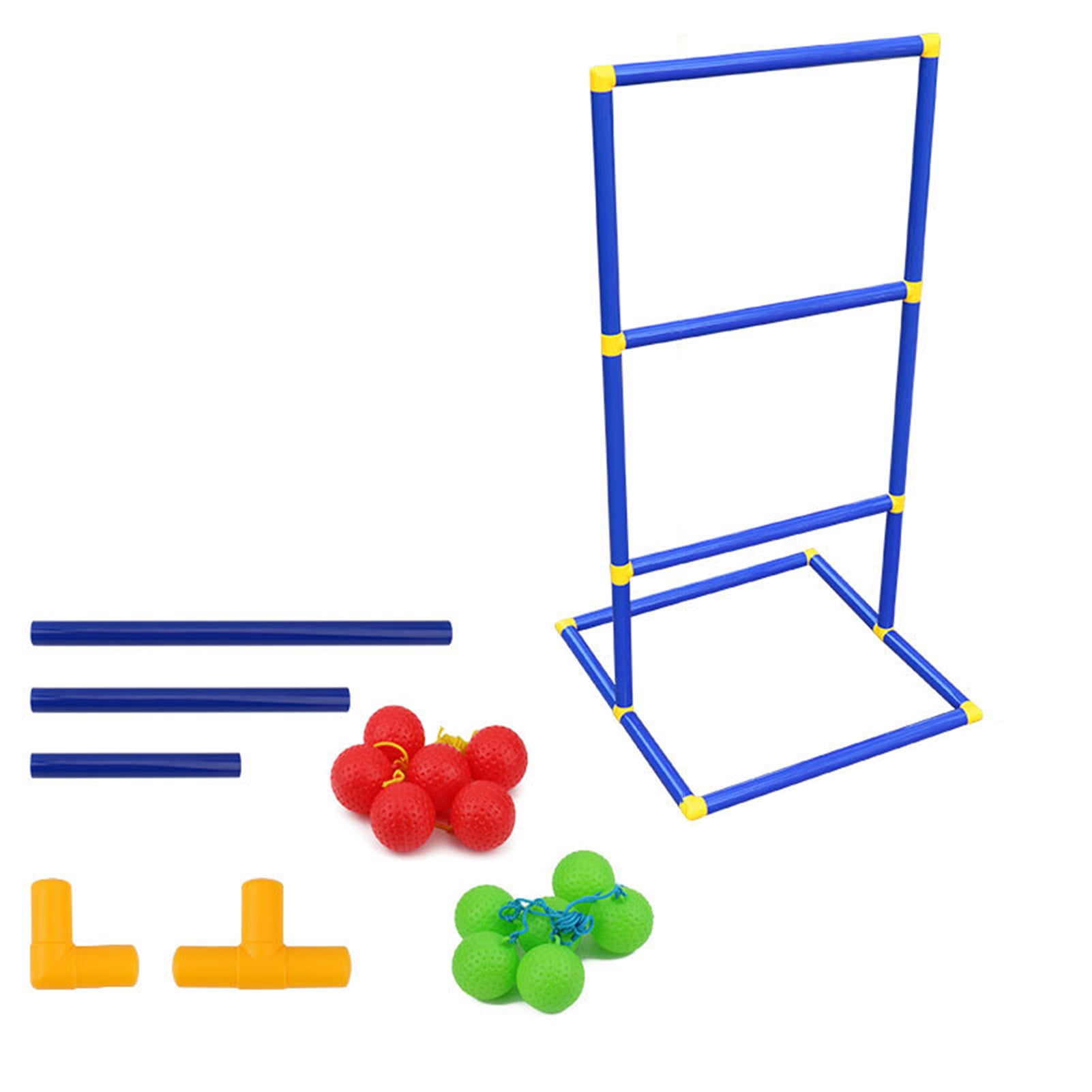 Kitem 1 Set Ladder Toss Ball Game with 12 Golf Balls Indoor Outdoor ...