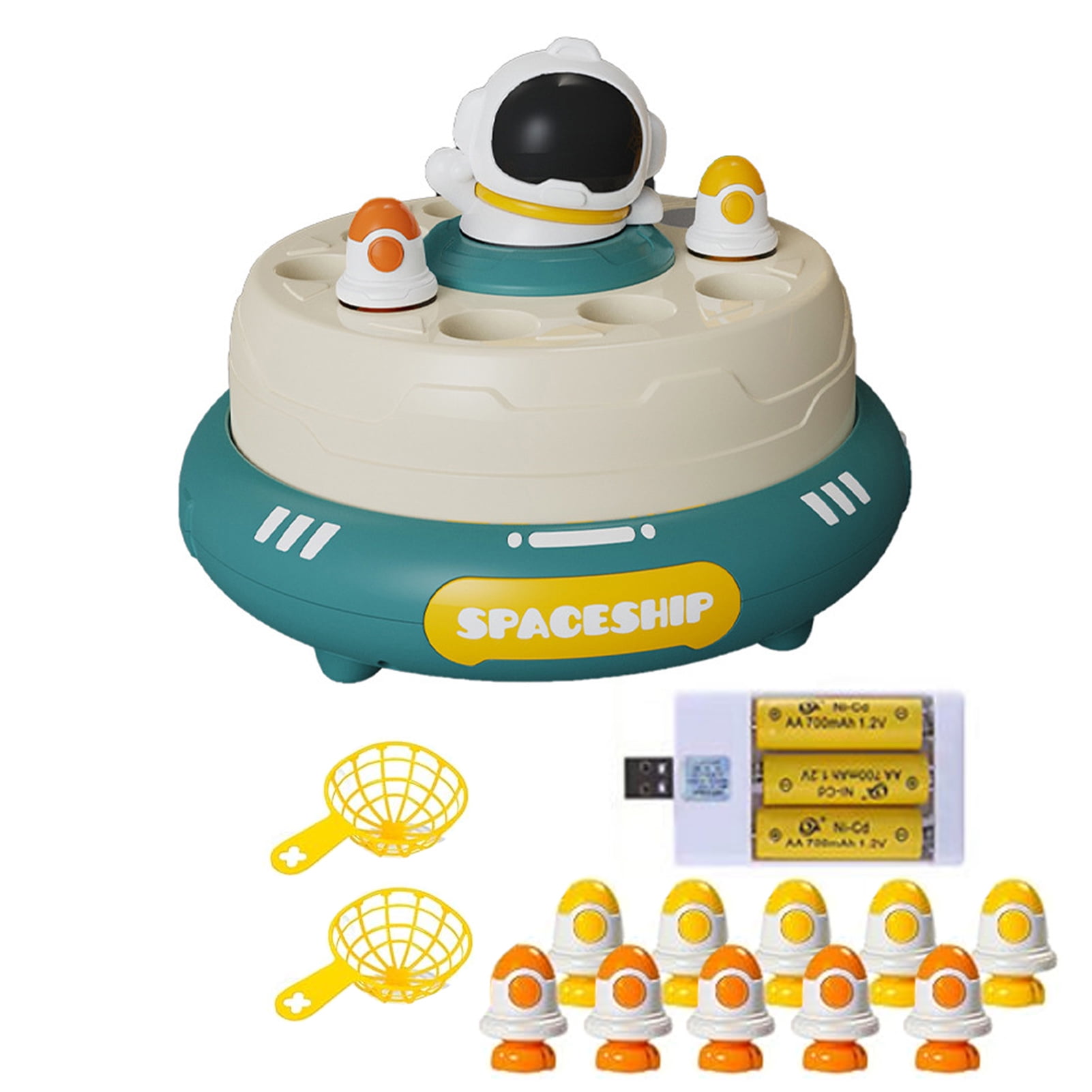 Kitem 1 Set Rocket Launcher Board Game Rotating Spaceship Bouncing ...