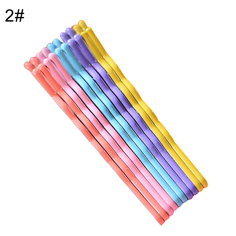 Kitem 10Pcs Girl Rainbow Magnoloran Wavy Bobby Pins Hair Clip Hairpin ...