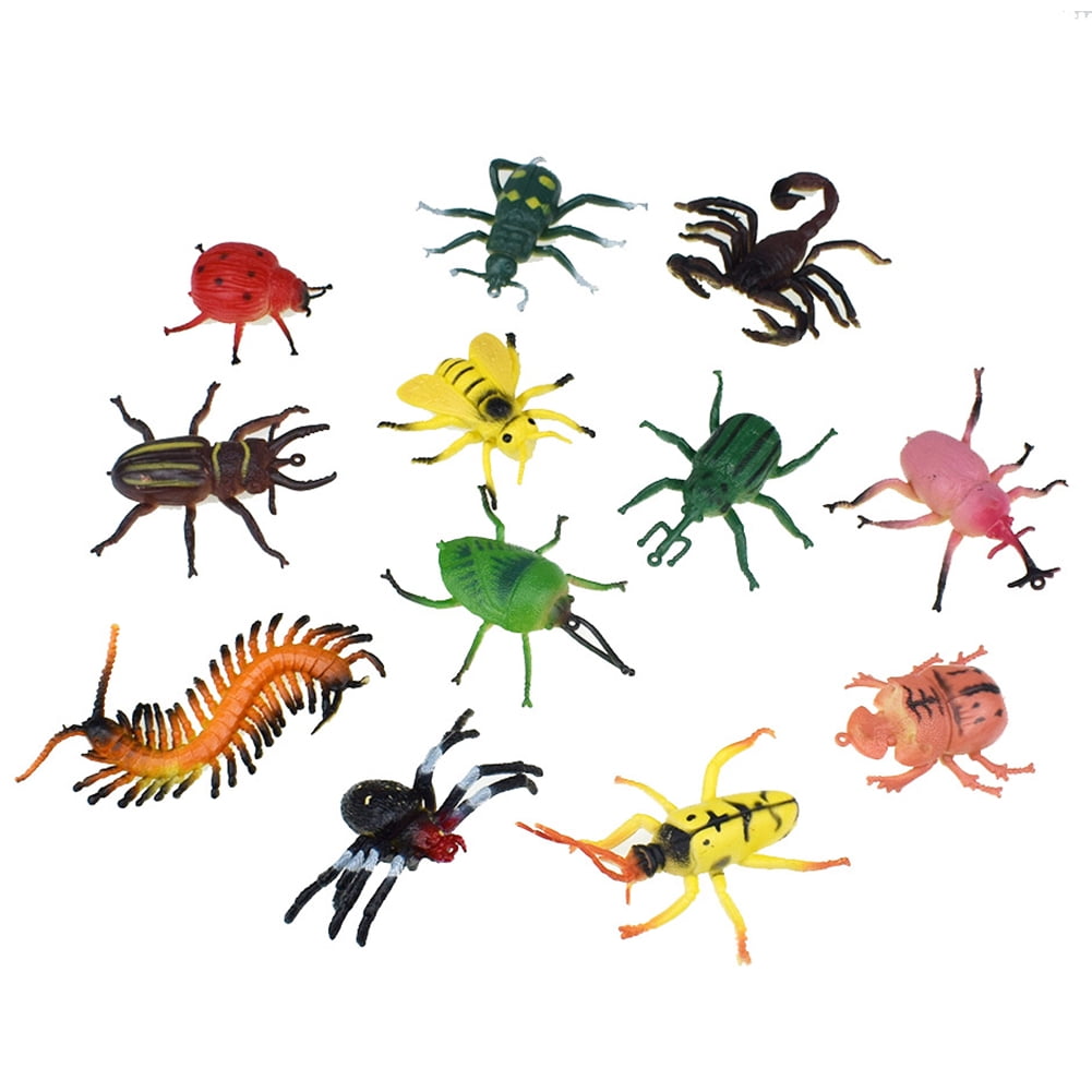 Kitem 12Pcs Kids Simulated Spider Scorpion Insect Model Biology ...