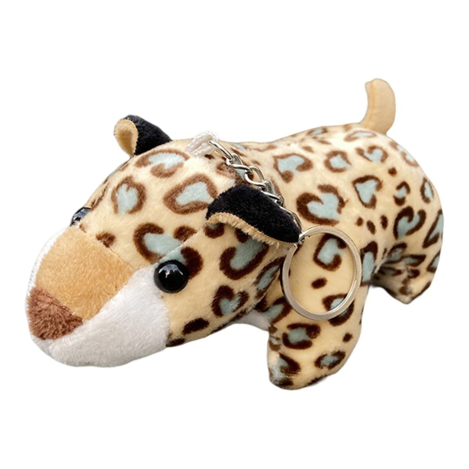 Kitem 14cm Animal Keychain Prone Posture Tiger Lion Giraffe Elephant ...