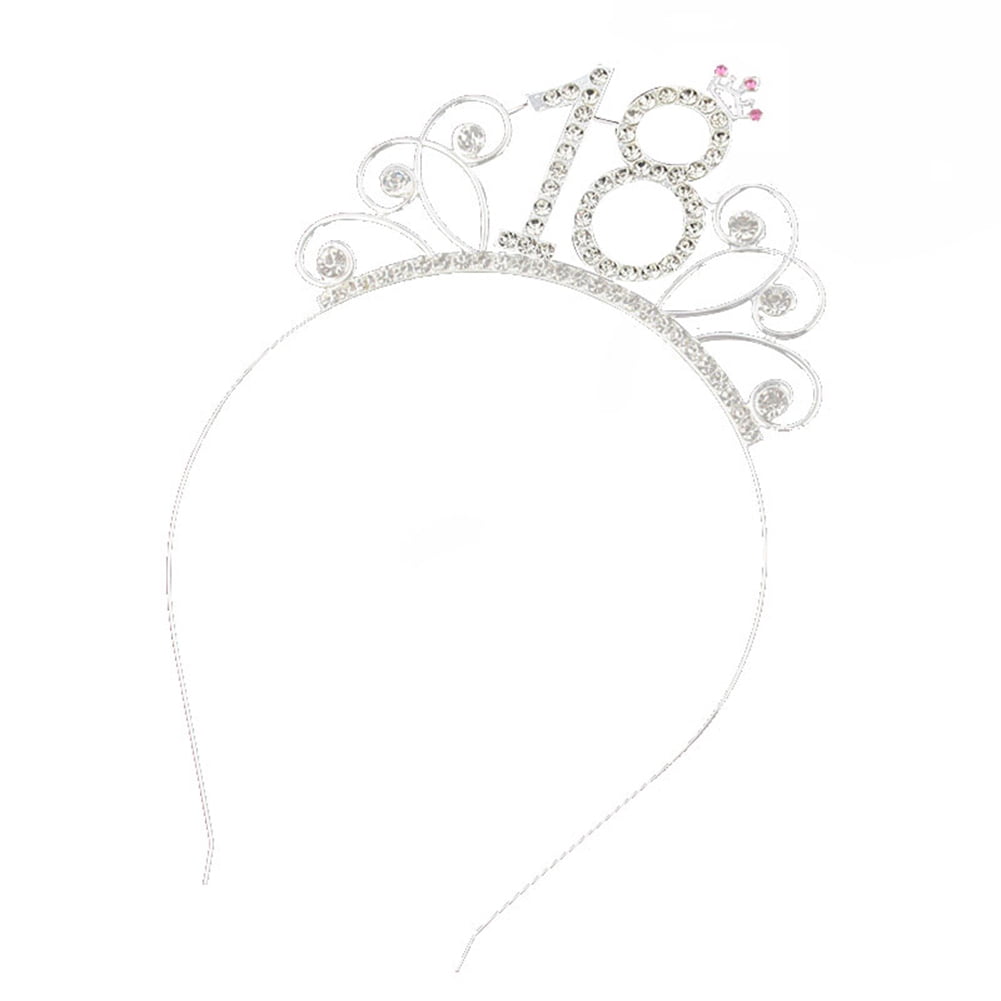 Kitem 16/18/21/30/40/50/60/80 Birthday Party Tiara Crown Headband Hair ...