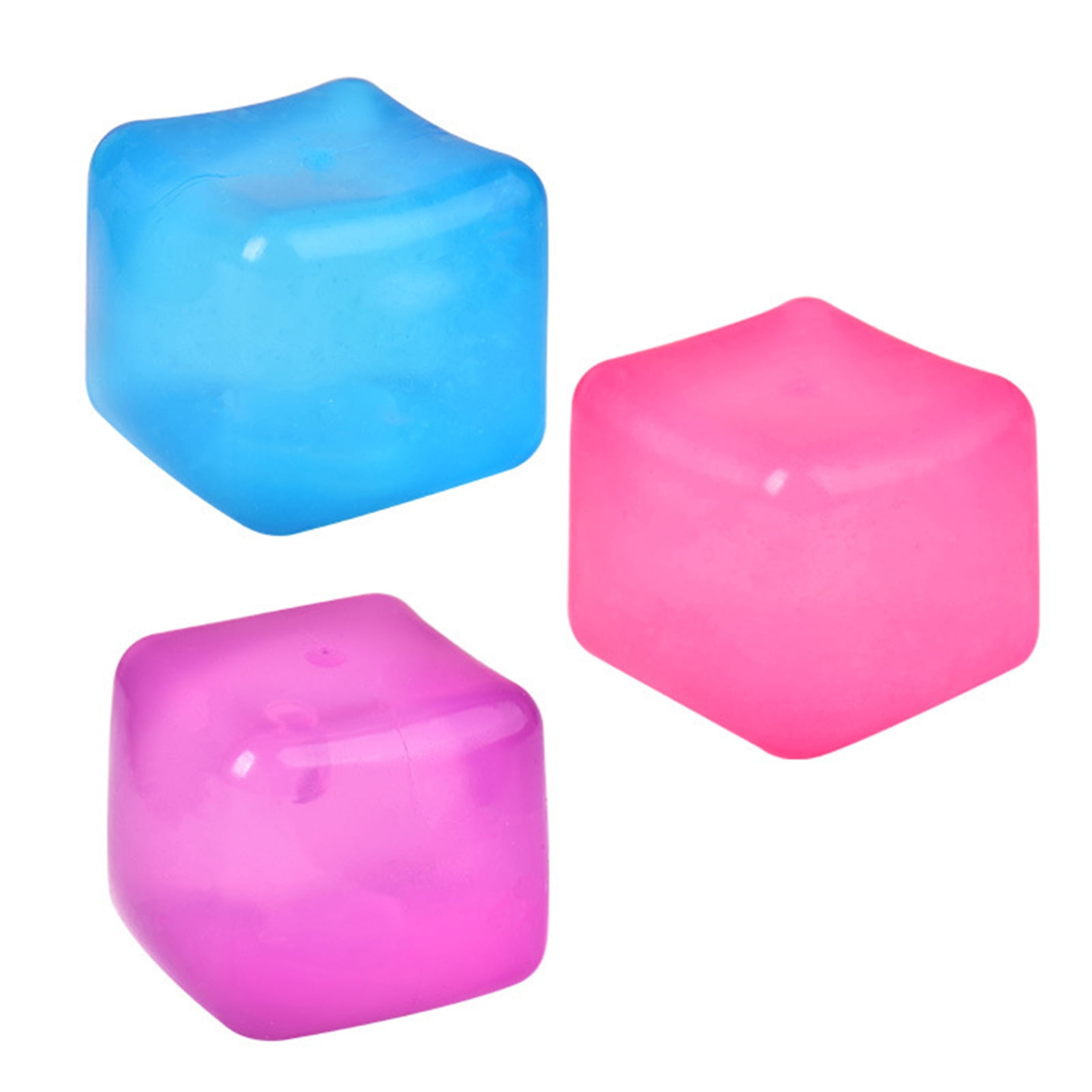 Kitem 2/3/4Pcs Stress Relief Cube Squishes Toy Slow Rebound TPR Sensory ...