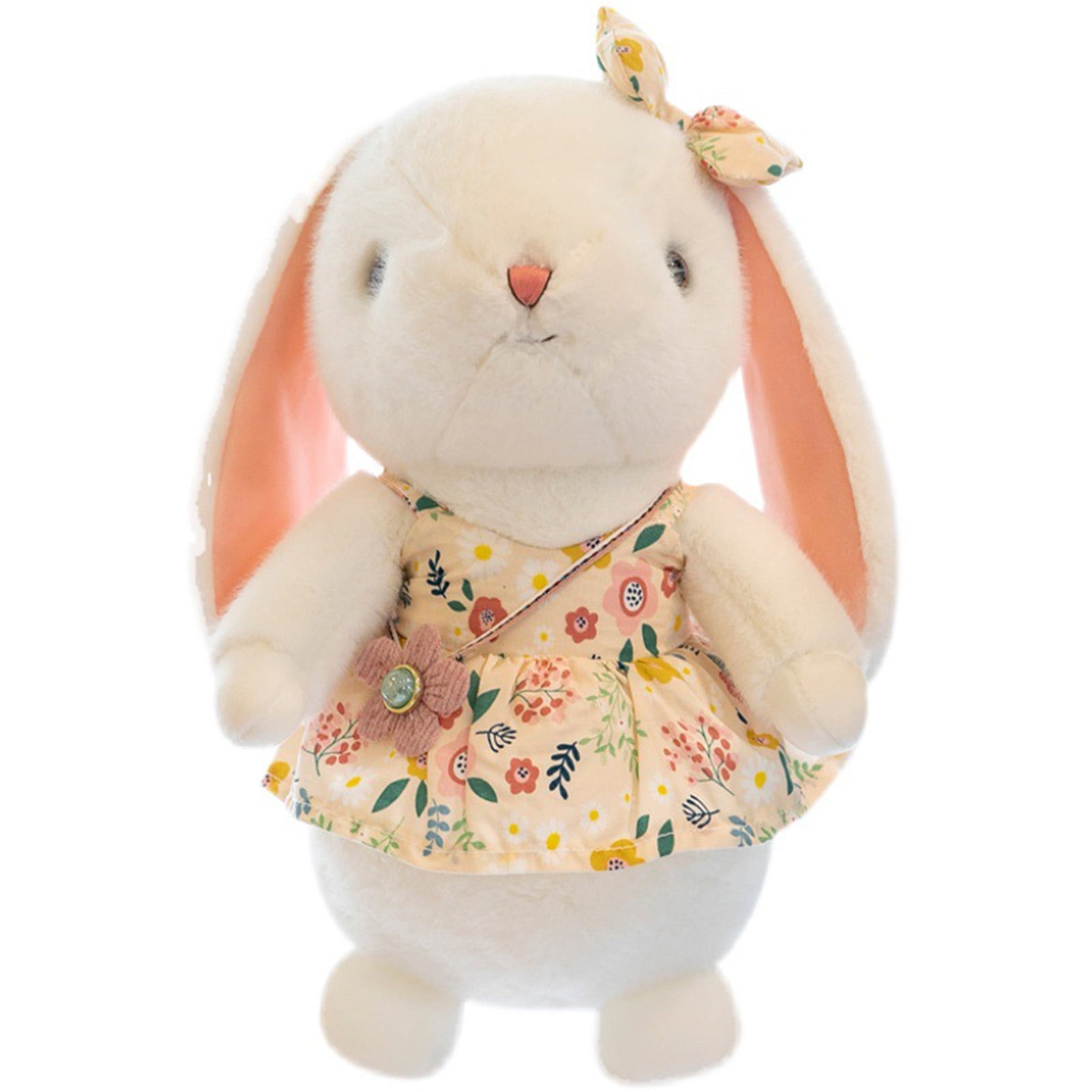 Kitem 23/30/38cm Stuffed Bunny Toy Lovely Bow-knot Floral Skirt Bunny ...