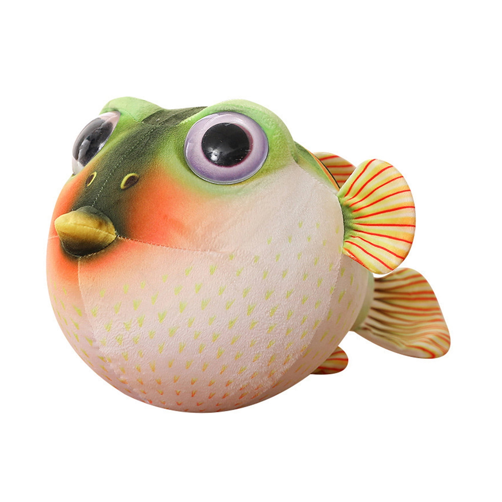 Kitem 26/33/43cm Pufferfish Plush Toy Ugly And Cute Animal Doll Fluffy ...