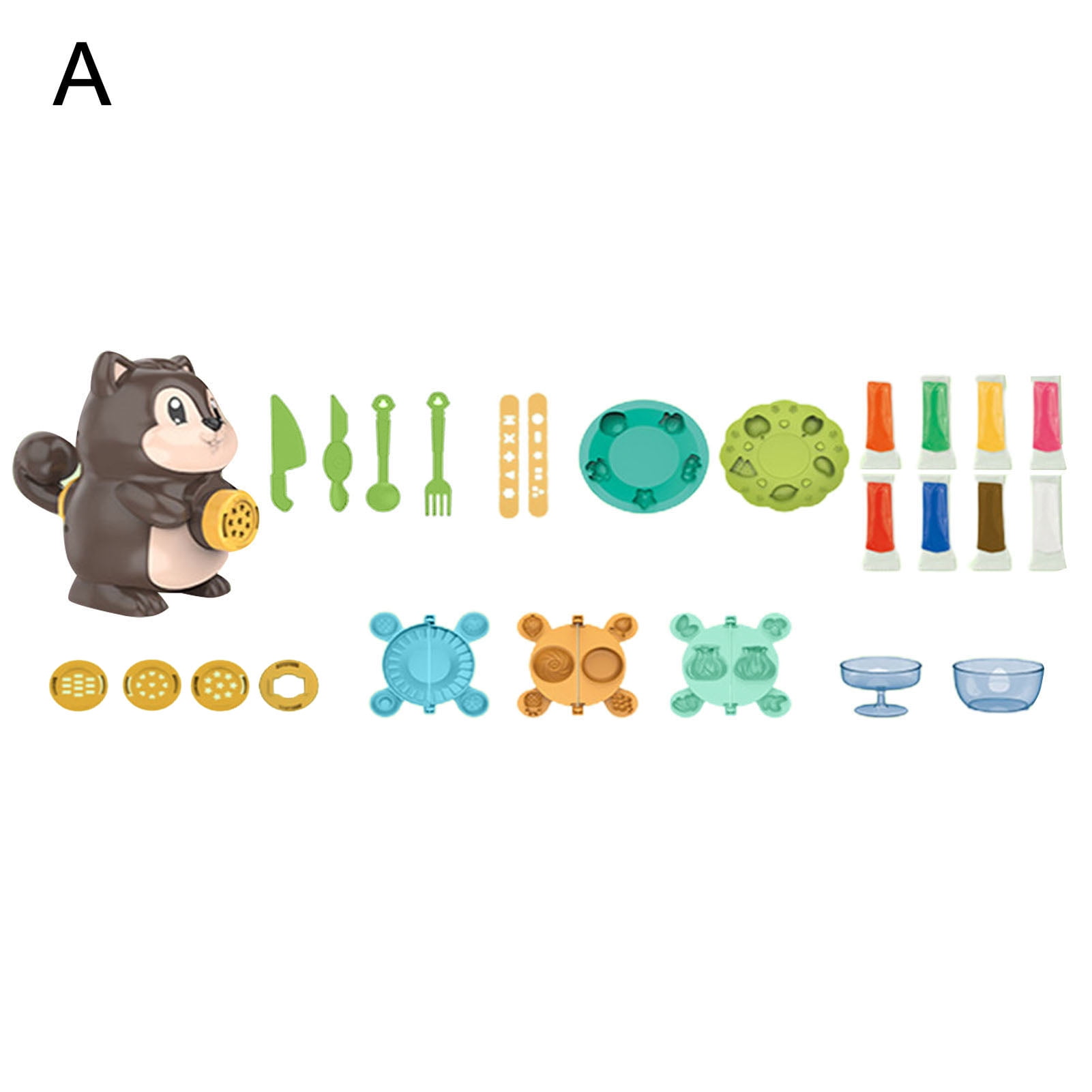 Kitem 26Pcs/Set Role Play Toy Safe Hands-on Ability Plastic Squirrel ...