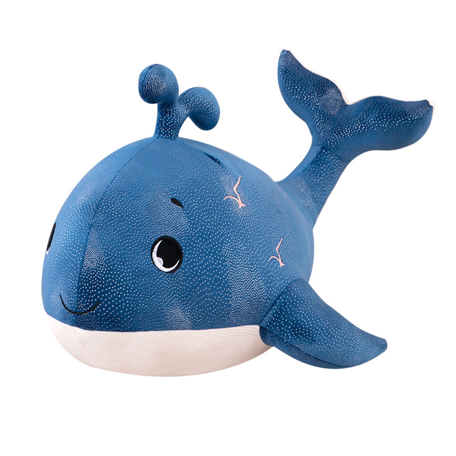 Kitem 30/50cm Whale Plush Toy Fluffy PP Cotton Lovely Animal Doll ...