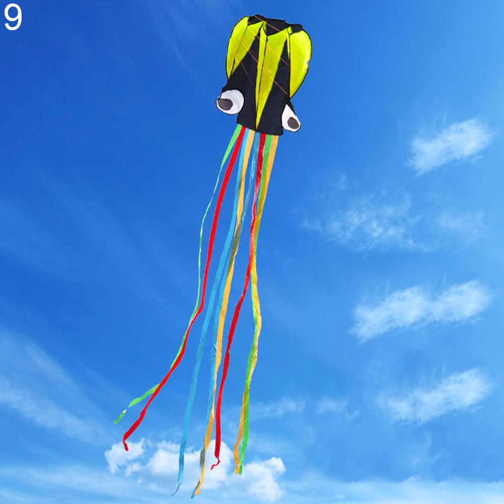Kitem 3D 4M Single Line Stunt Octopus Power Sport Flying Kite Kids ...