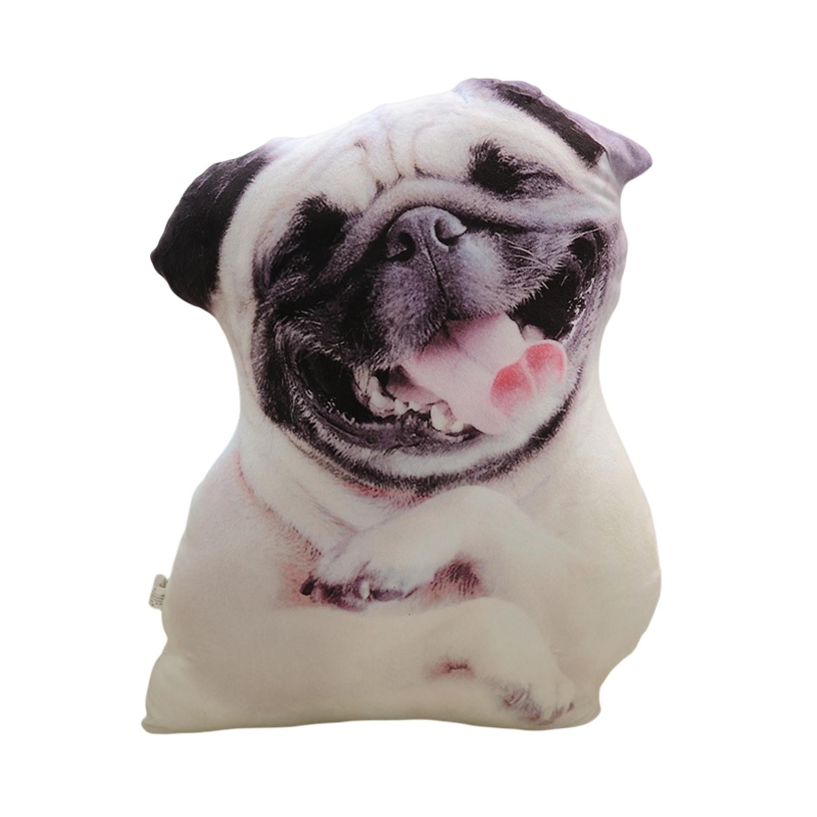 Kitem 50cm 3D Simulation Dog Cute Plush Cushion Removable And Washable ...