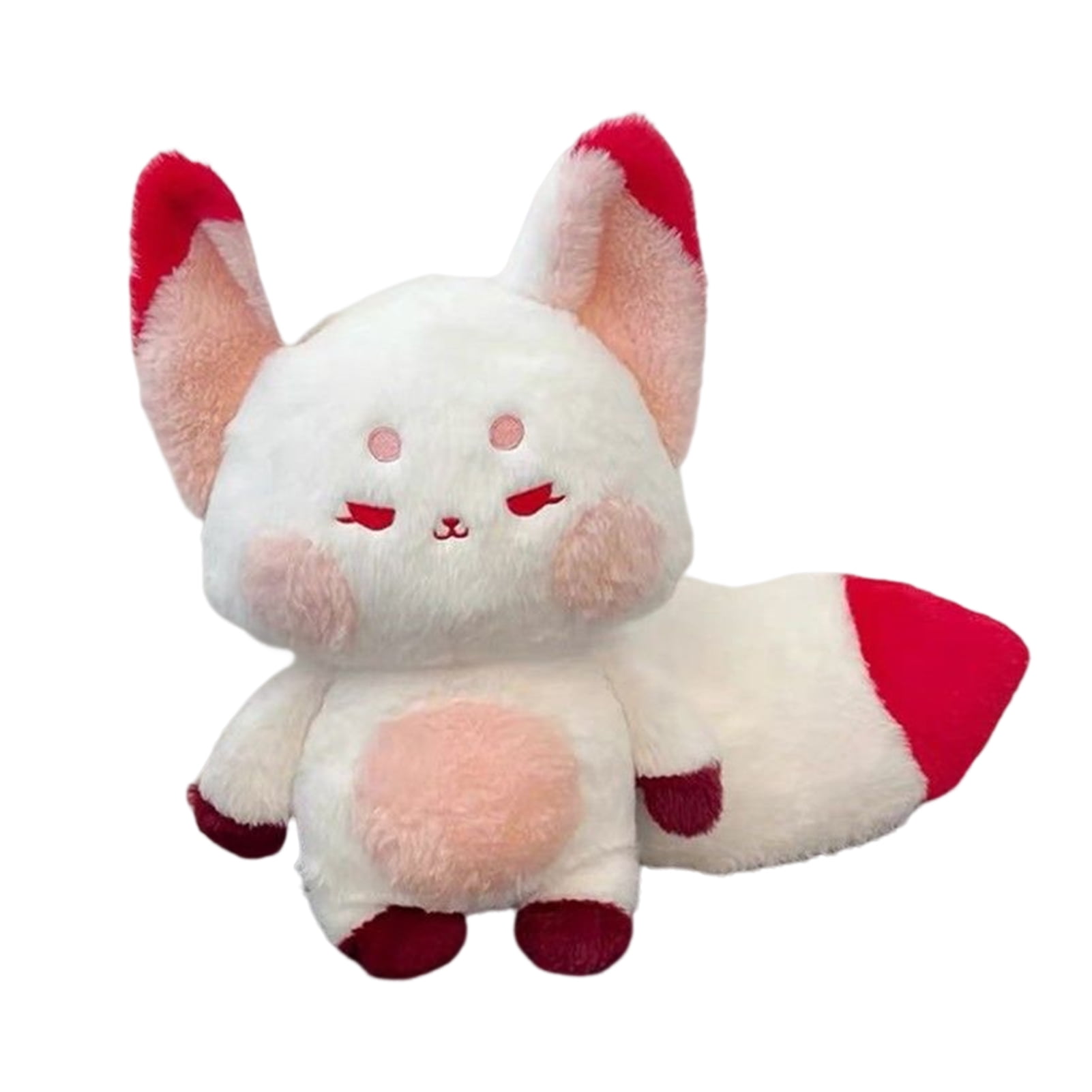 Kitem 60/100cm Fox Doll Pillow with Big Tail Soft PP Cotton Filling ...