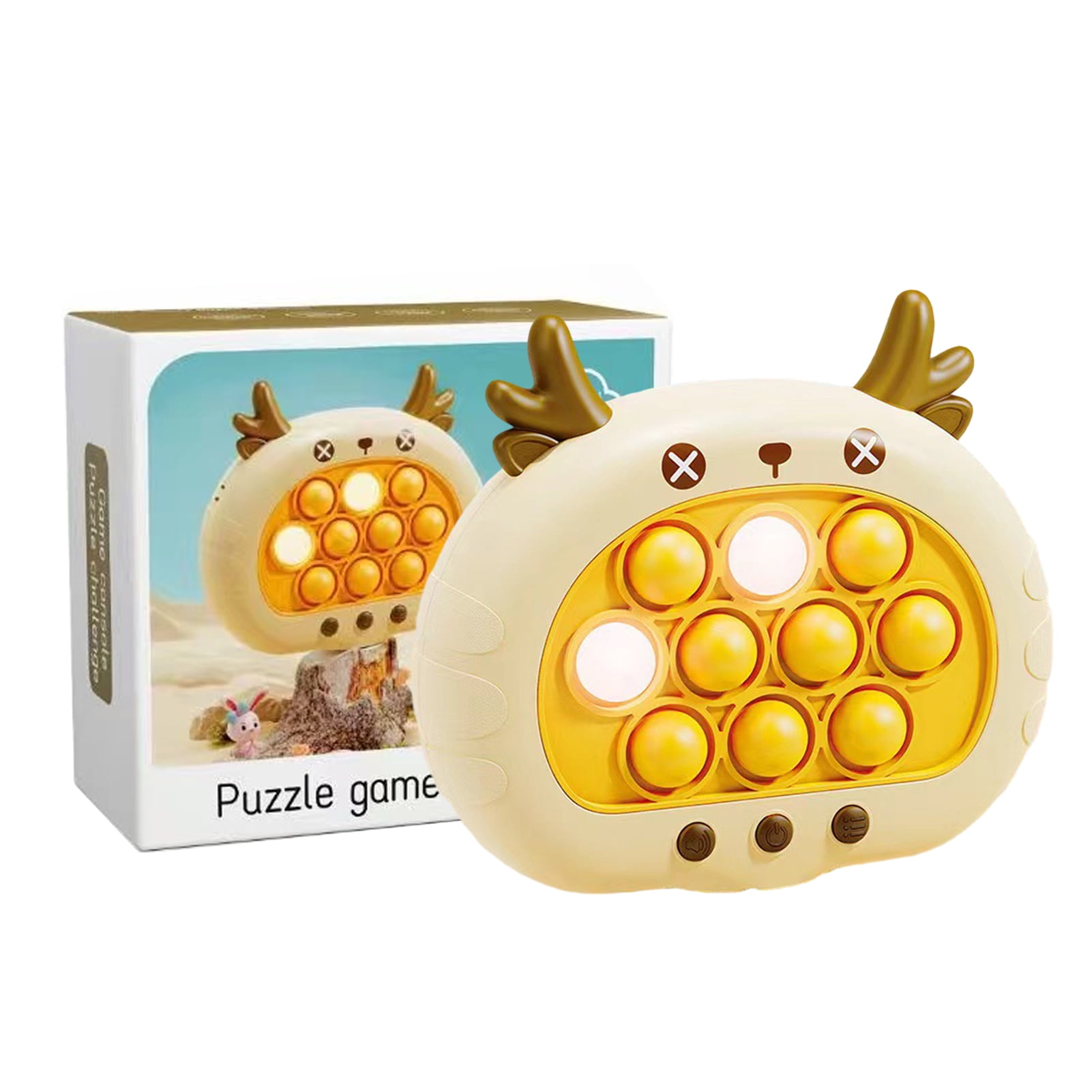 Kitem Cartoon Animal Push Bubble Game Light-Up 4 Modes Early ...