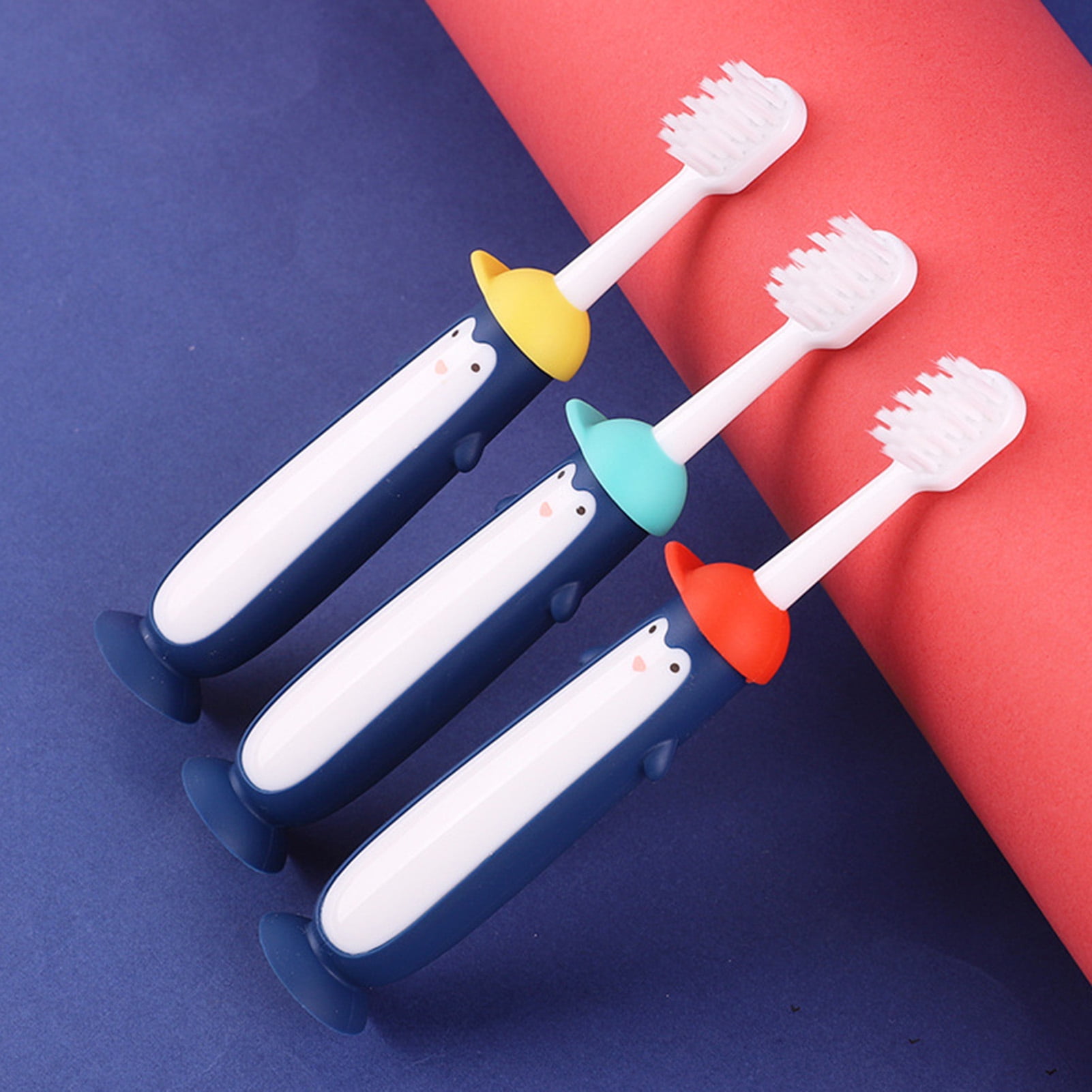 Kitem Cartoon Penguin Shaped Baby Toothbrush, Kids Teeth Protection ...