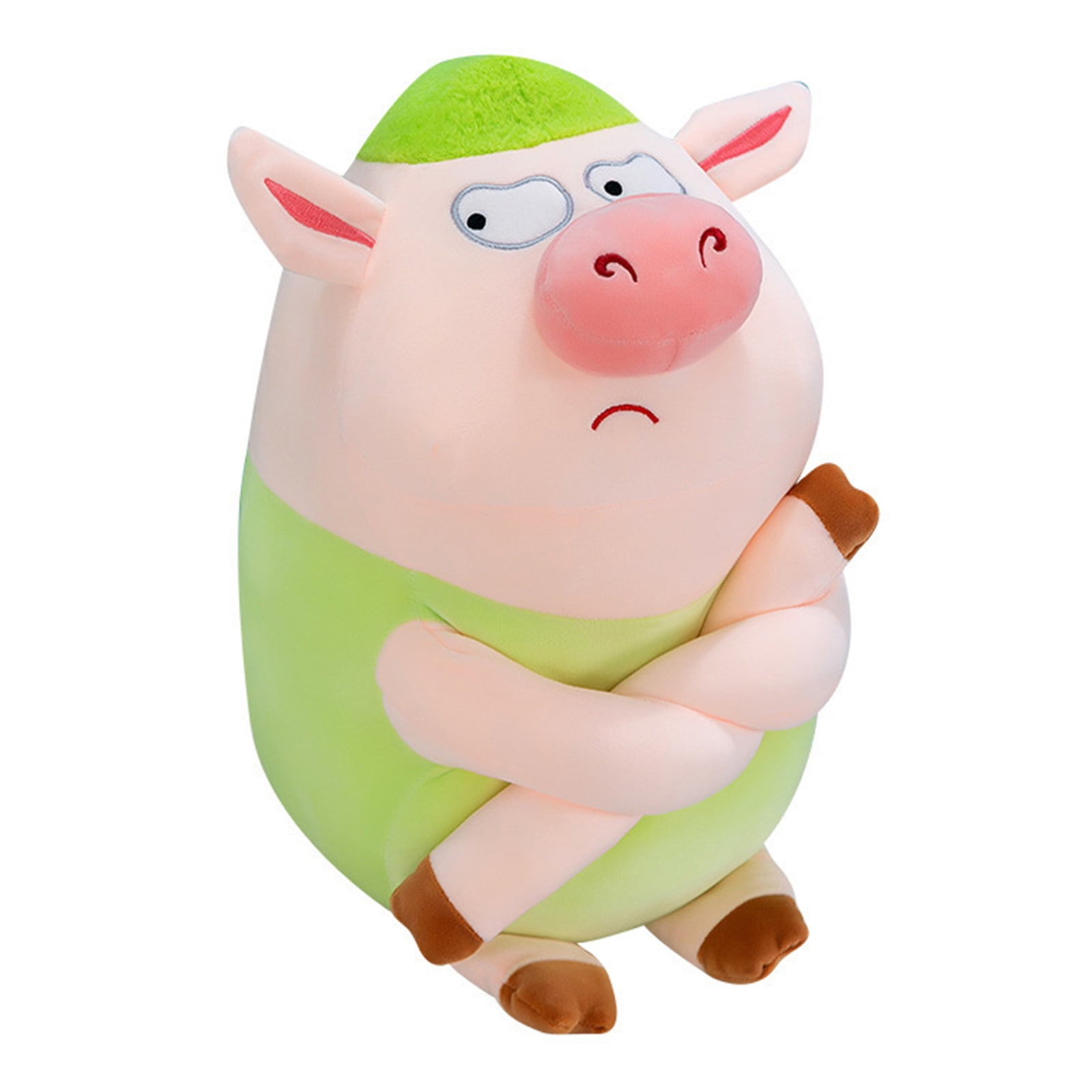 Kitem Cartoon Pig Pillow Down Cotton Filling Lovely Angry Pig Plushie ...