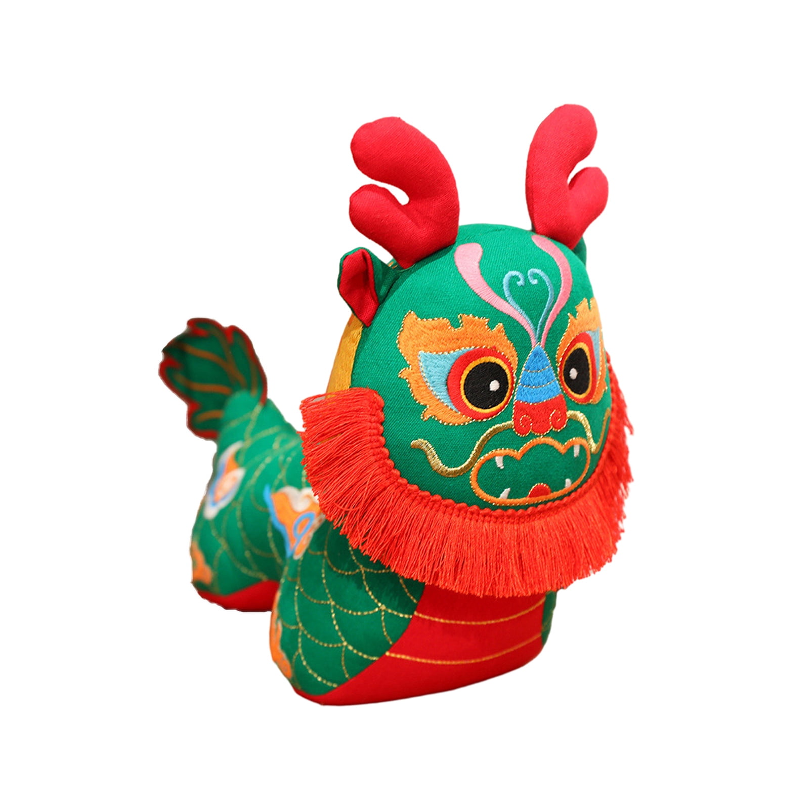 Kitem Chinese Folk Style Dragon Plush Pendant Cute Zodiac Dragon Doll ...