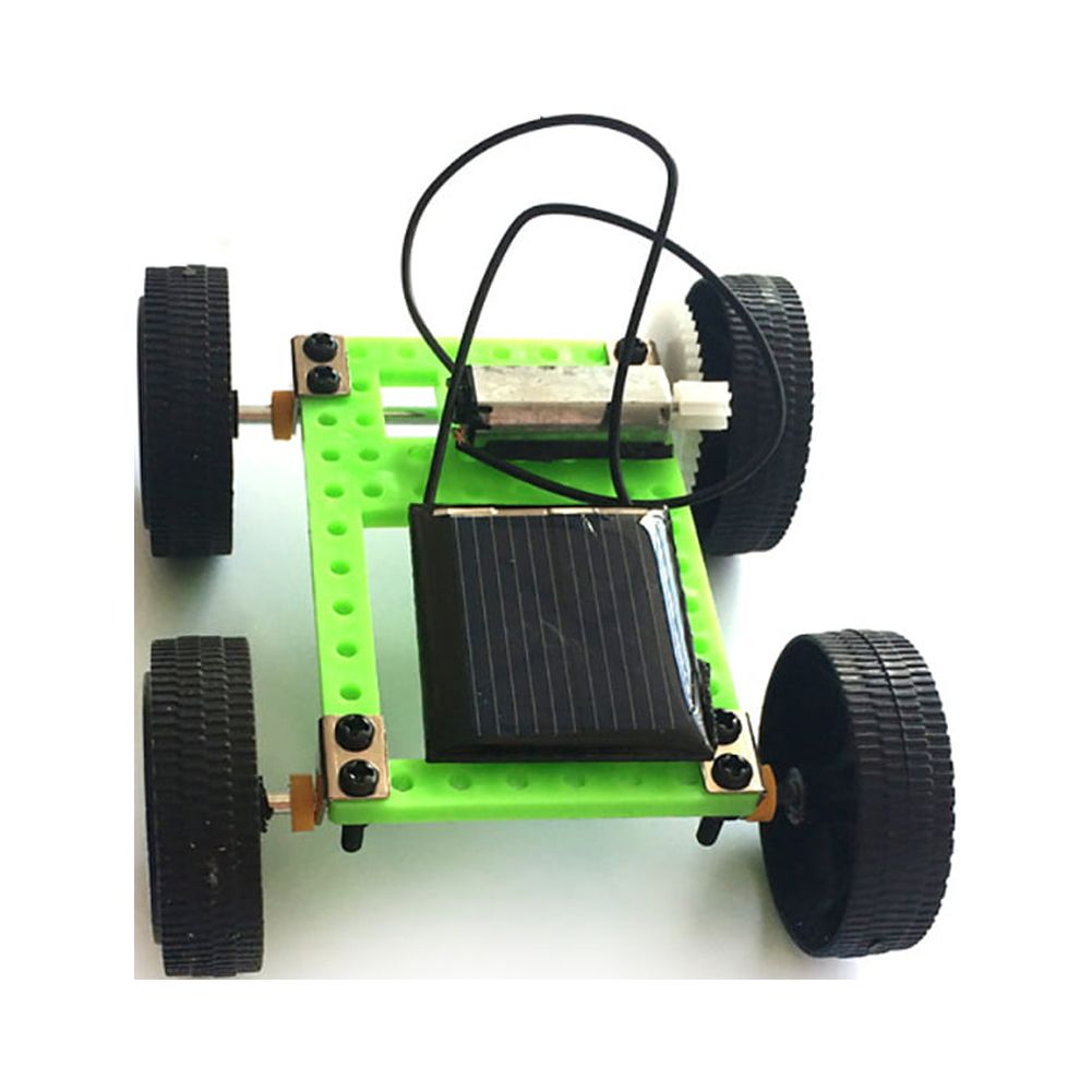 Kitem DIY Assembly Solar Panel Energy Mini Car Vehicle Racer Model Kids ...