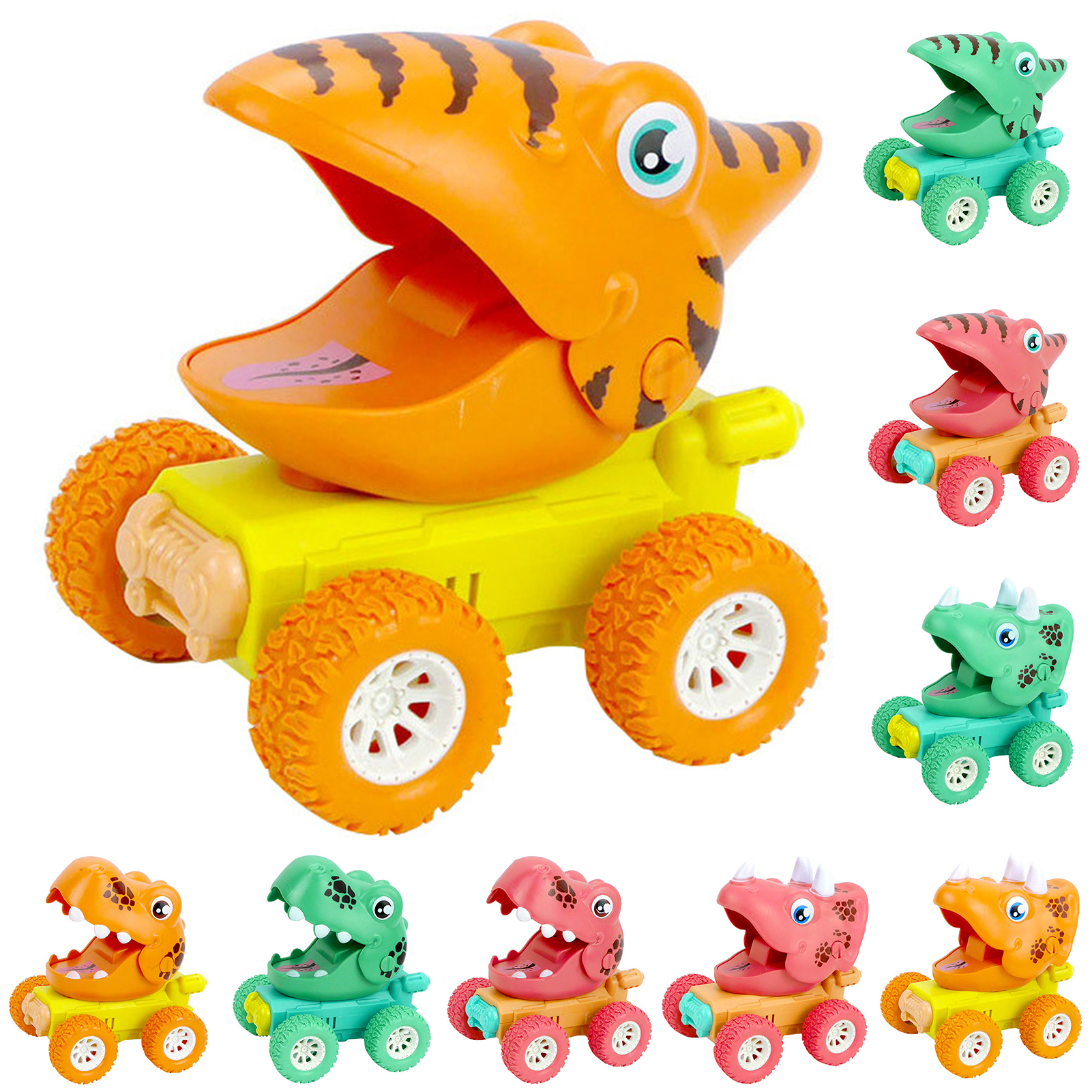 Kitem Dinosaur Car Press Forward Inertia Tyrannosaurus Rex Off-Road ...