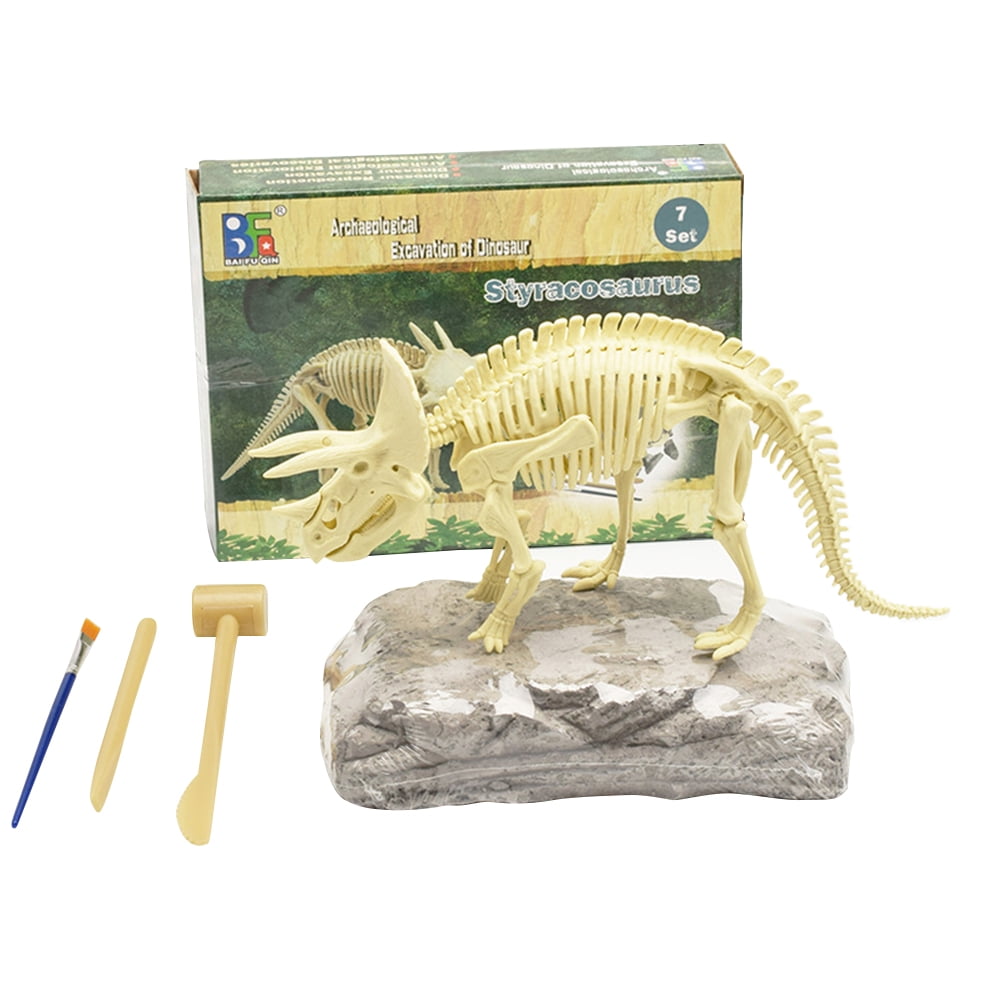 Kitem Dinosaur Fossil Skeleton Excavation Dig up Kit DIY Assembly ...