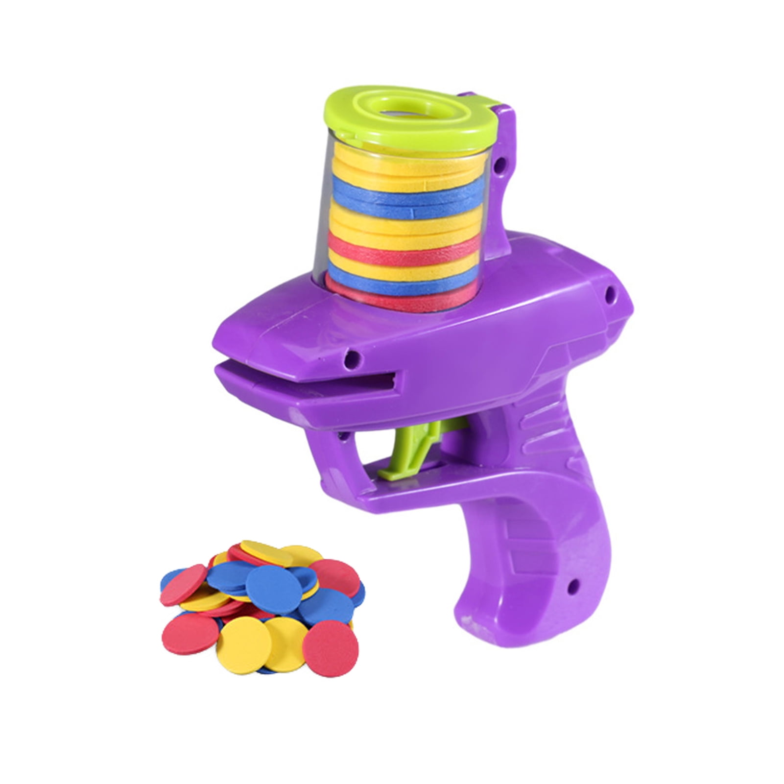 Kitem Disc Launcher Toy with Trigger 15 EVA Discs Outdoor Garden ...