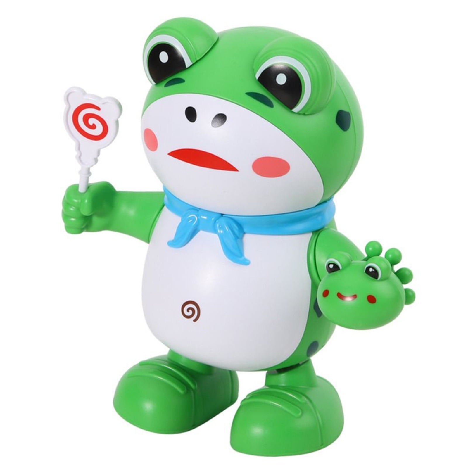 Kitem Electric Frog Toy with Light & Music Battery Powered Funny ...