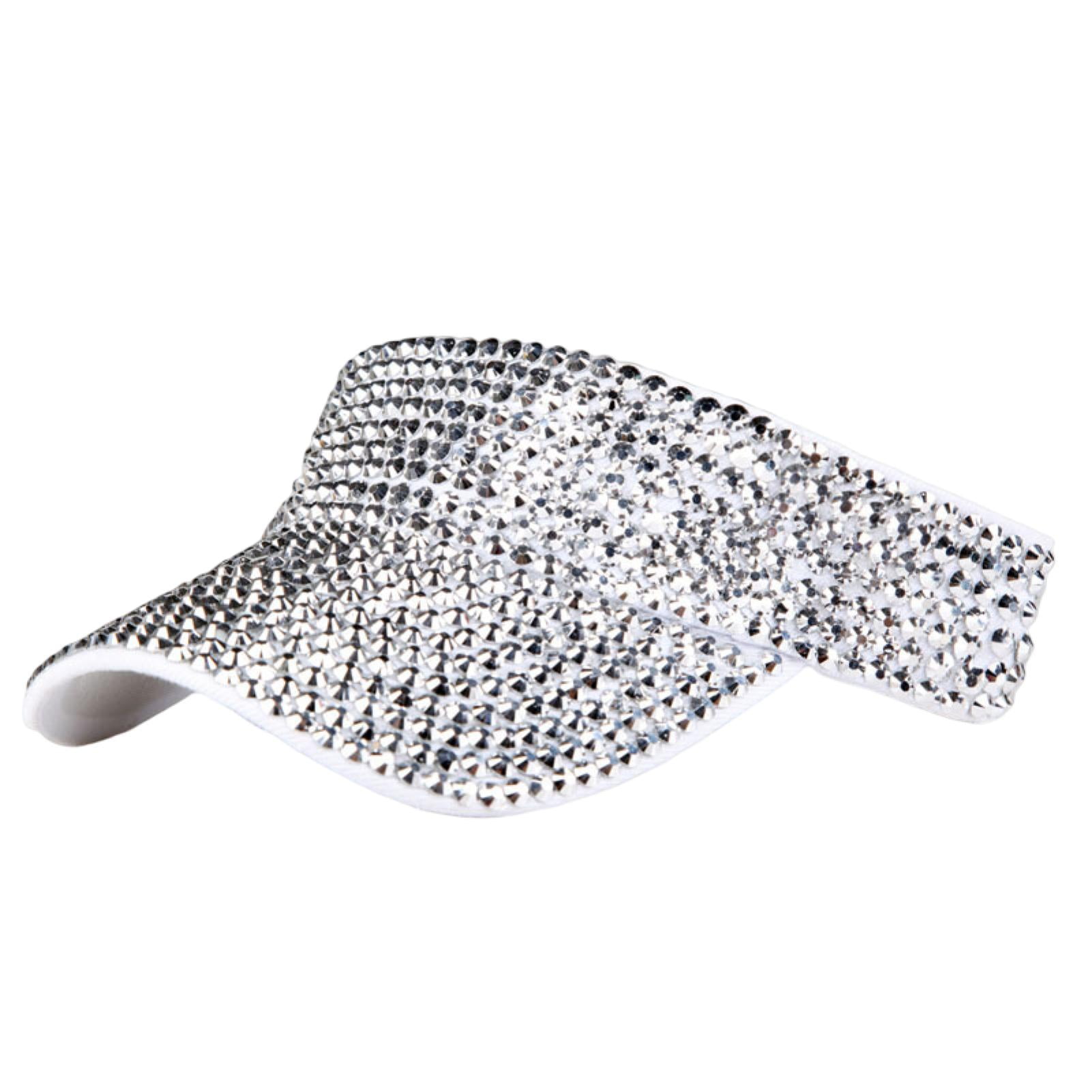 Kitem Empty Top Shining Rhinestones Adjustable Fasten Tape Baseball Hat ...