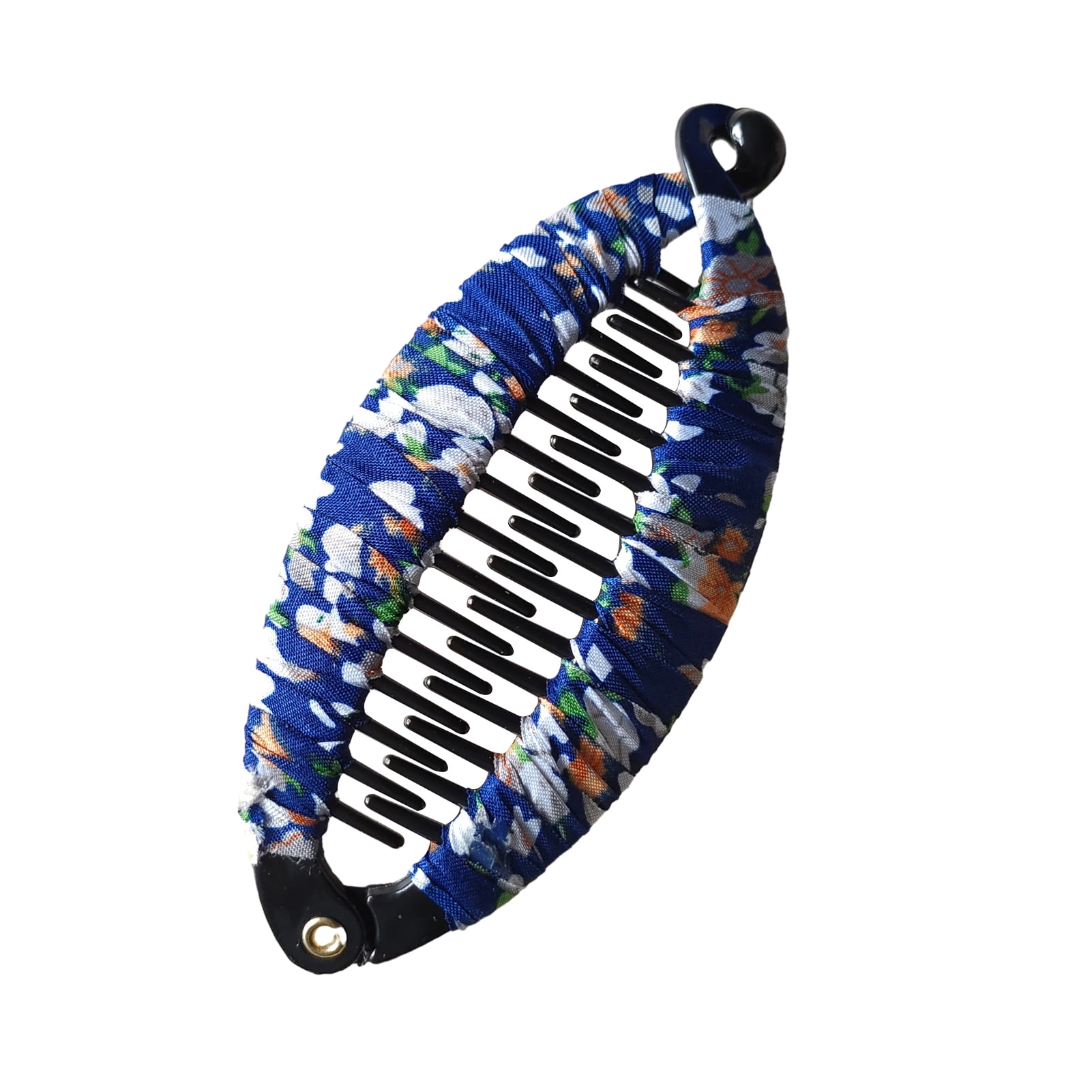 Kitem Fashion Lady Floral Print Banana Fish Shape Hairpin Hair Clip ...