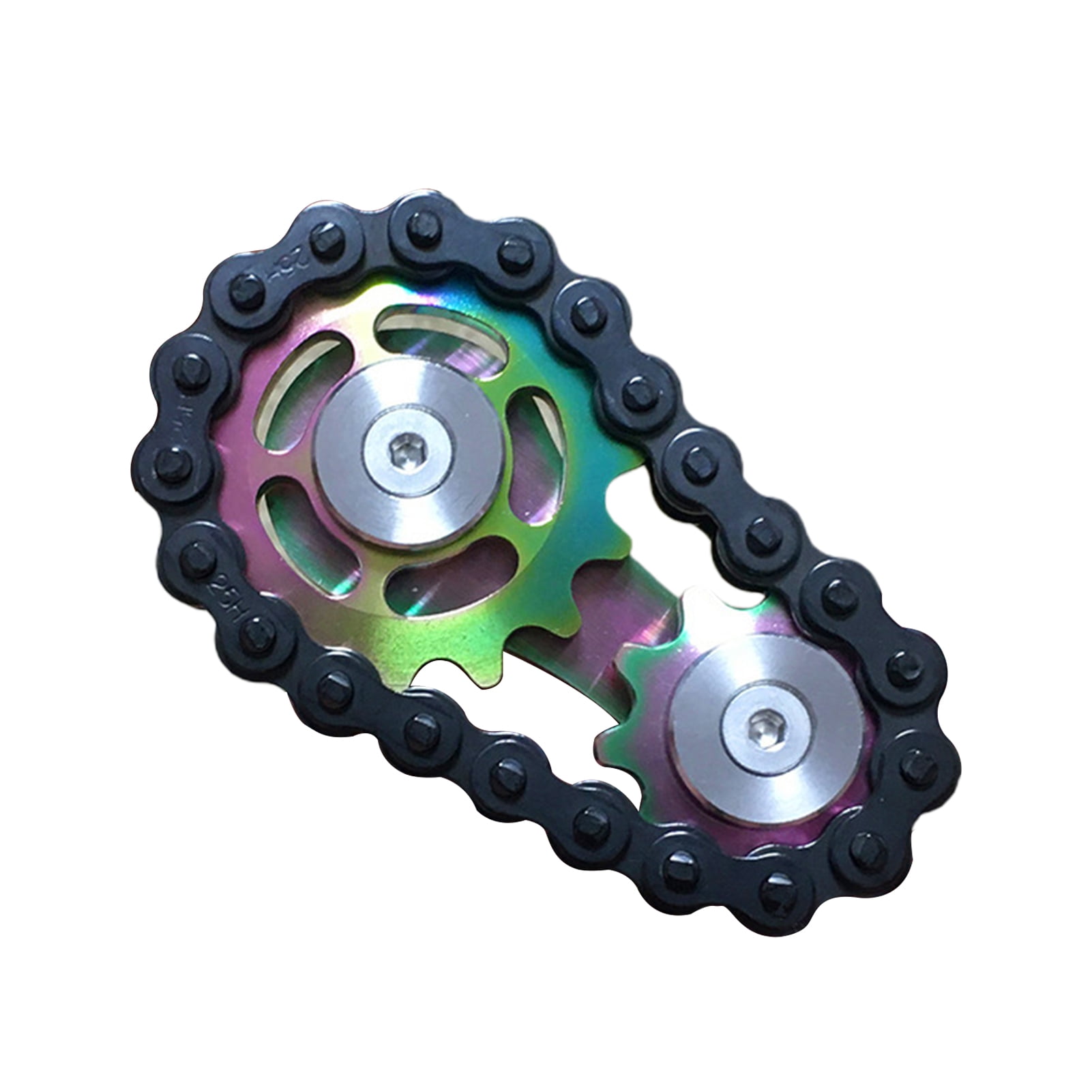 Kitem Fingertip Fidget Toy Portable Stainless Steel Gyro Sprocket Hand ...
