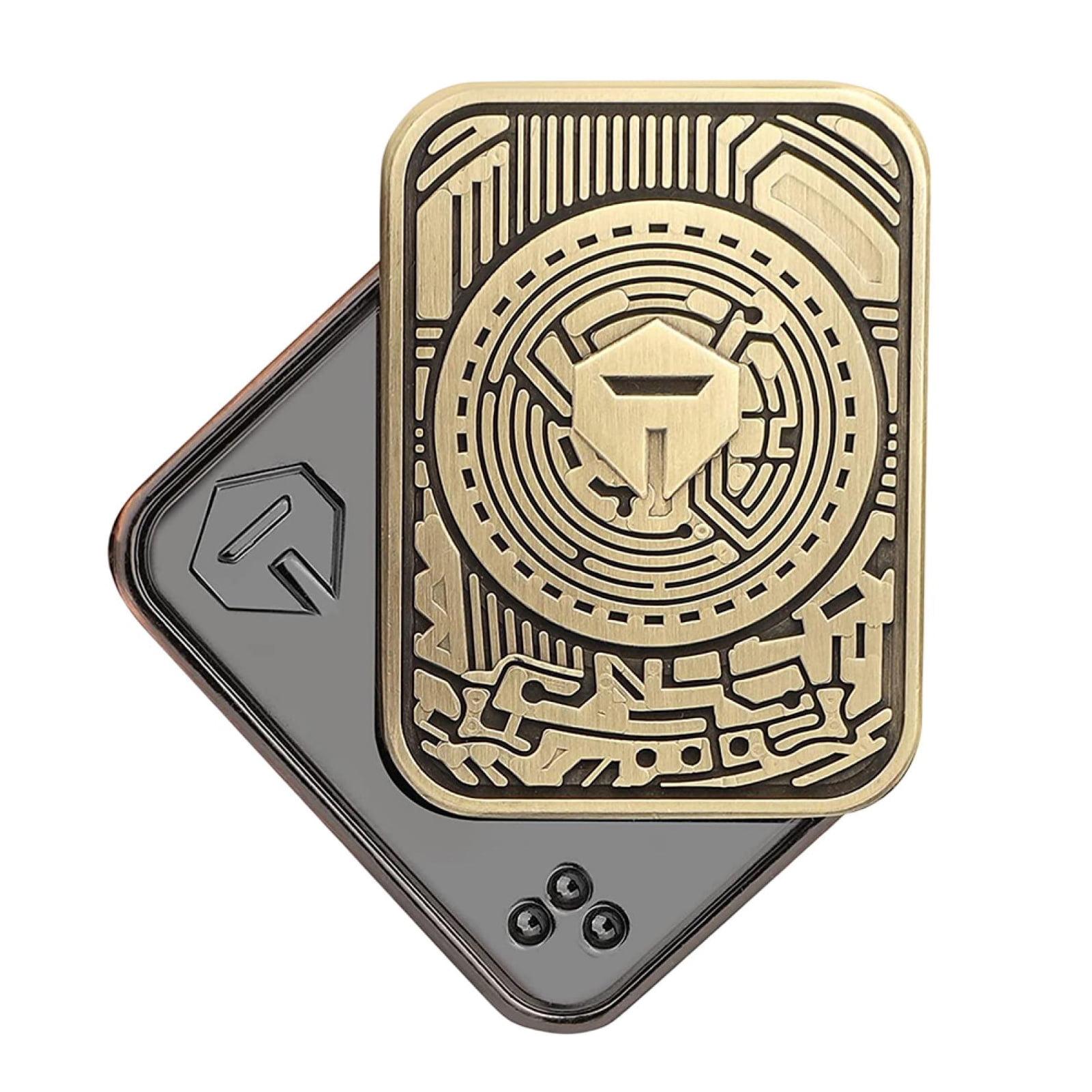 Kitem Fingertip Push Toy Magnetic Metal Poker Haptic Card Pocket-sized ...